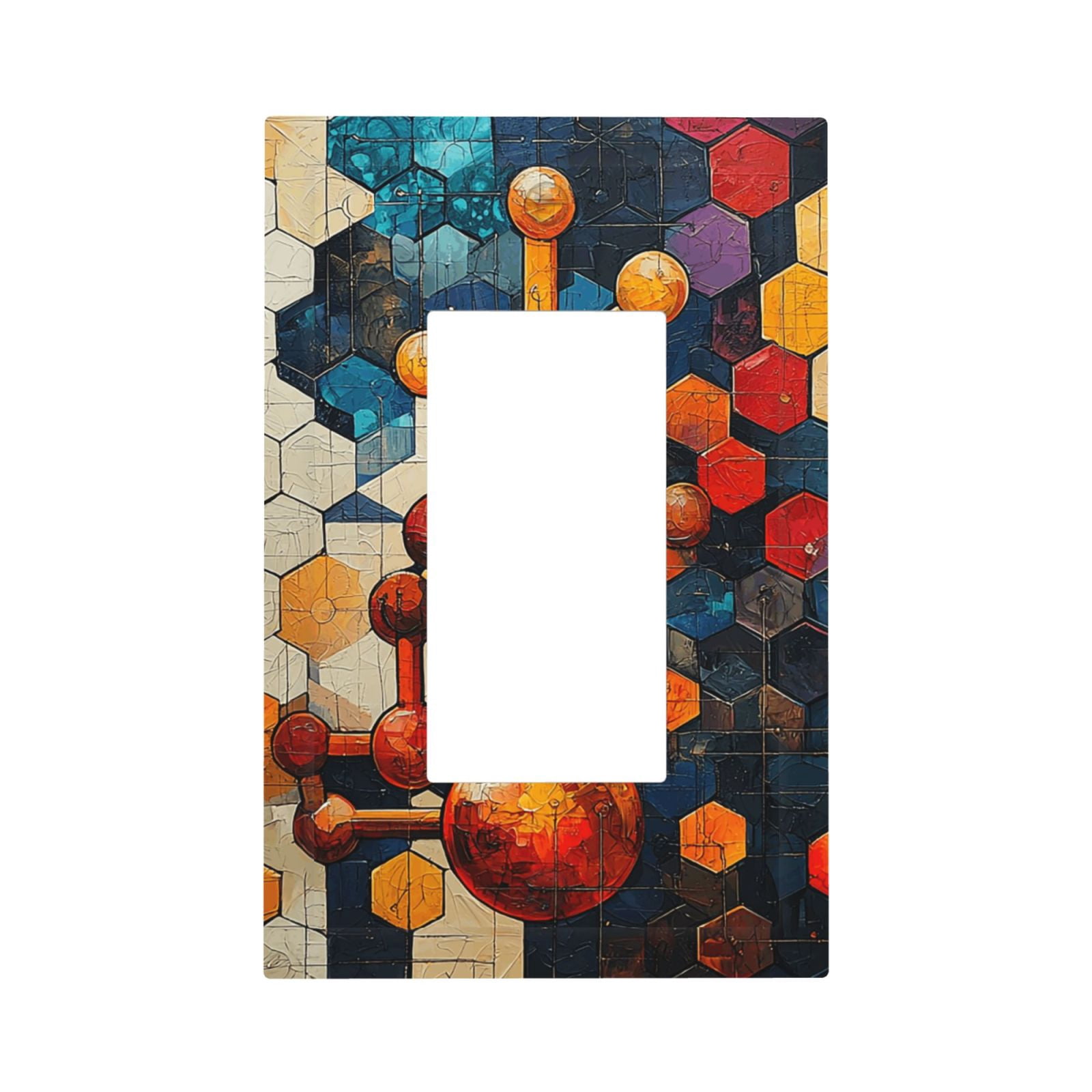 Chemistry Patterns Art Single Gang Wall Plate 1 Gang Decorative ...