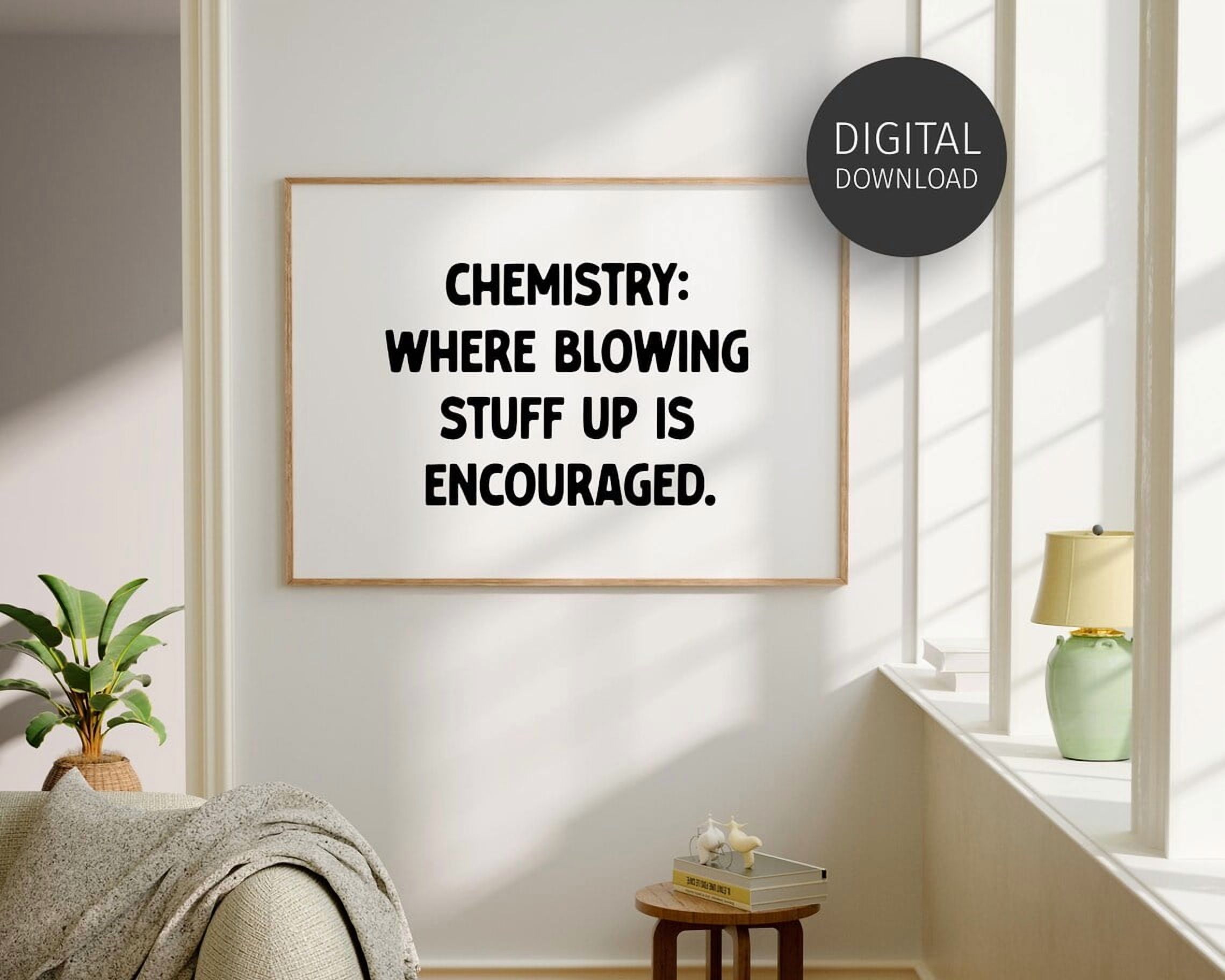 Chemistry Poster, Wall Art For Chemistry Classroom Decor, Chemistry ...