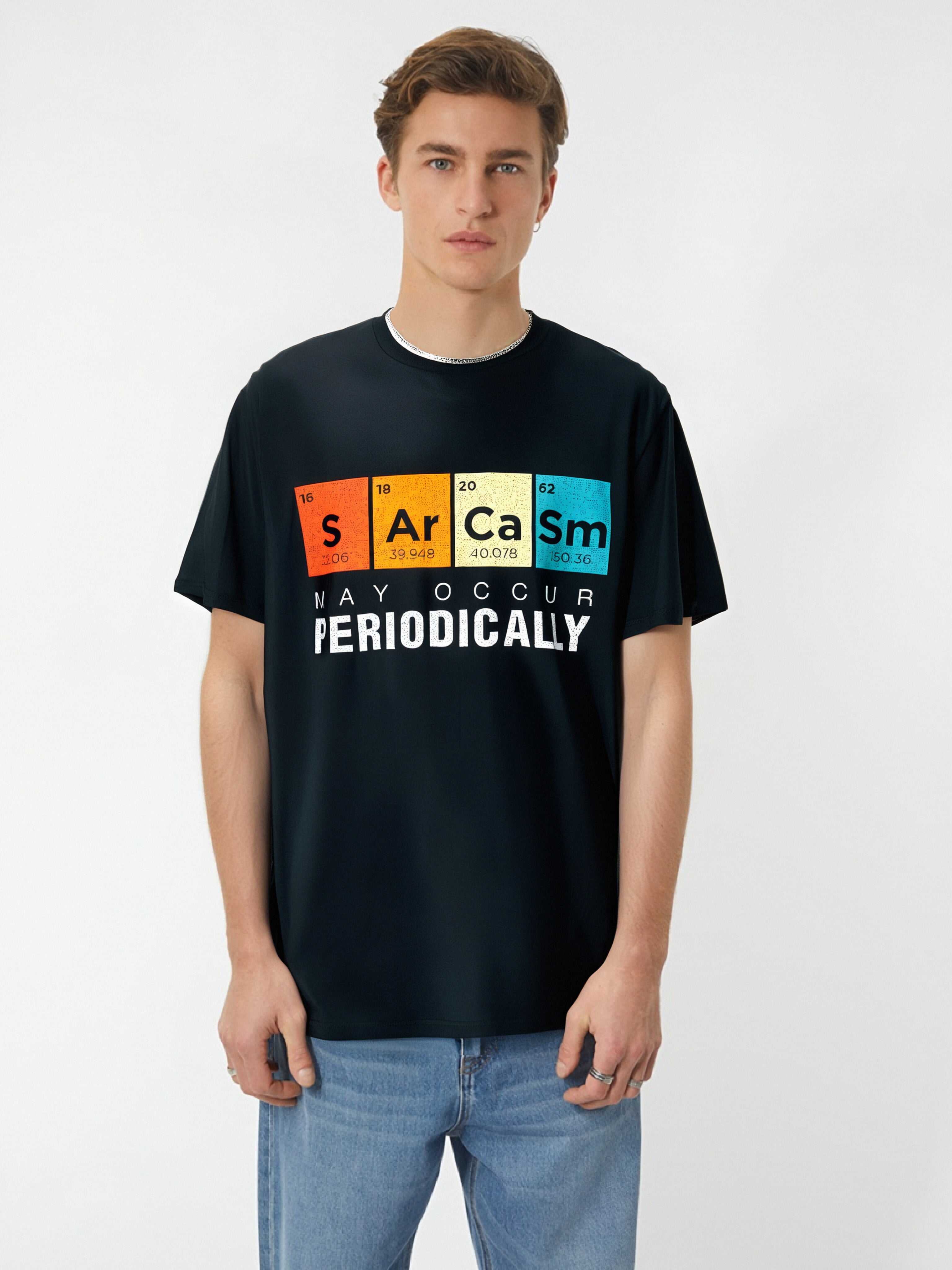 Chemistry Sarcasm May Occur Periodically Periodic Table T-Shirt - 220g ...