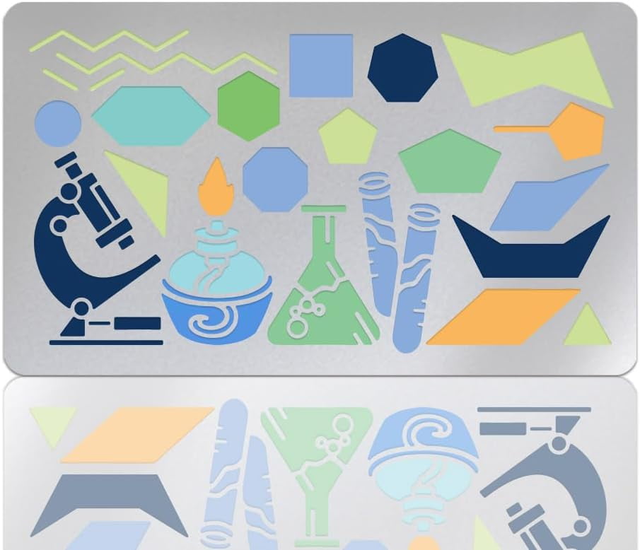 Chemistry Stencil for Craft Drawing Metal Stencil Different Chemistry ...