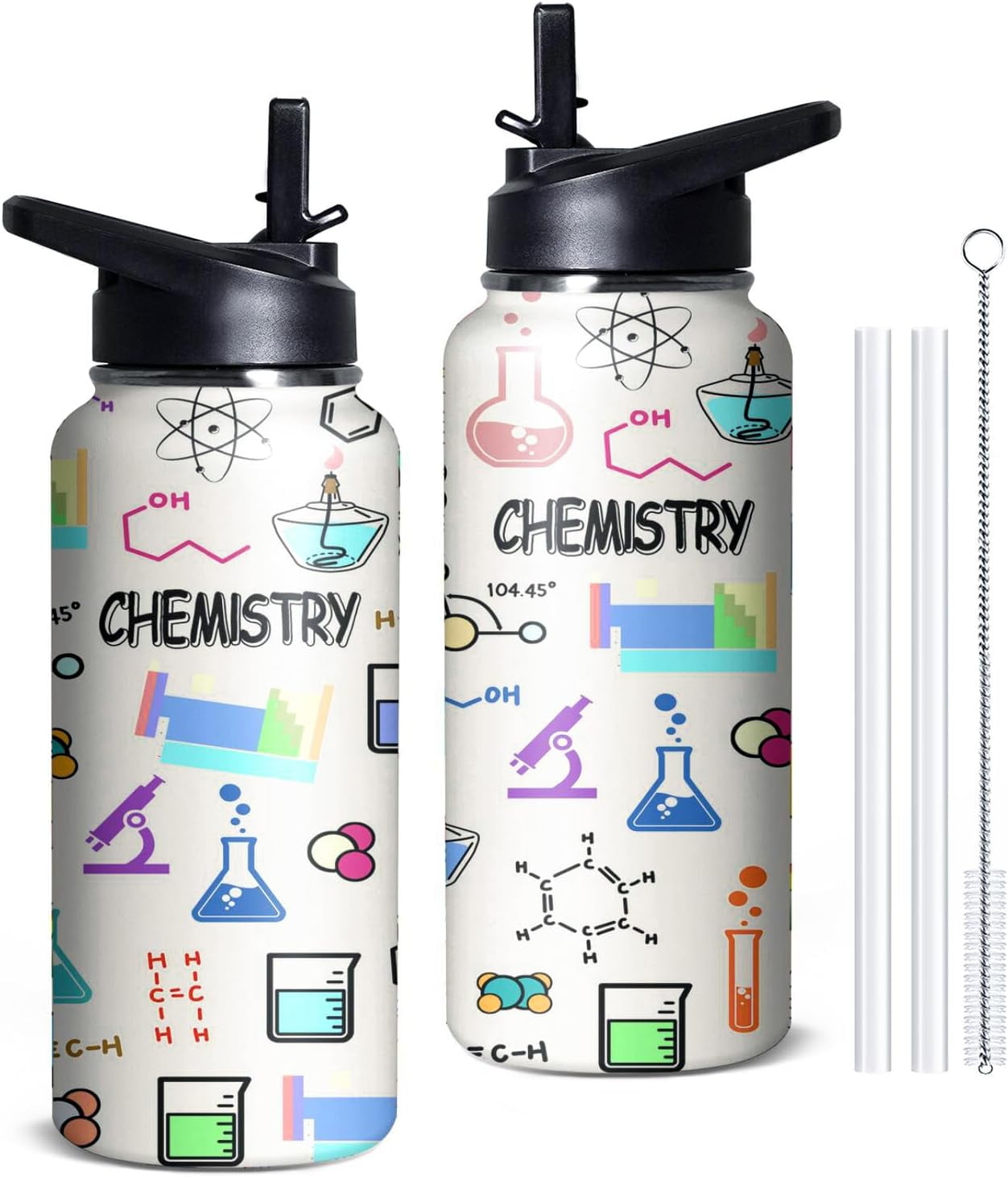 Chemistry Teacher Gifts 32 oz Chemistry Teacher Water Bottle Insulated ...
