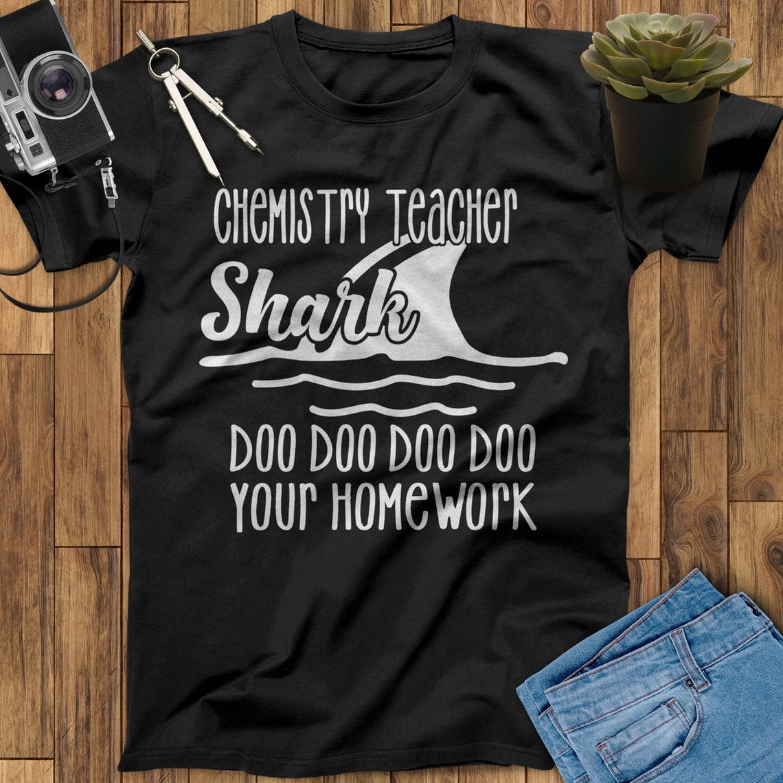 Chemistry Teacher Shark Teacher Shirt, Teacher Appreciation Gift, Back ...