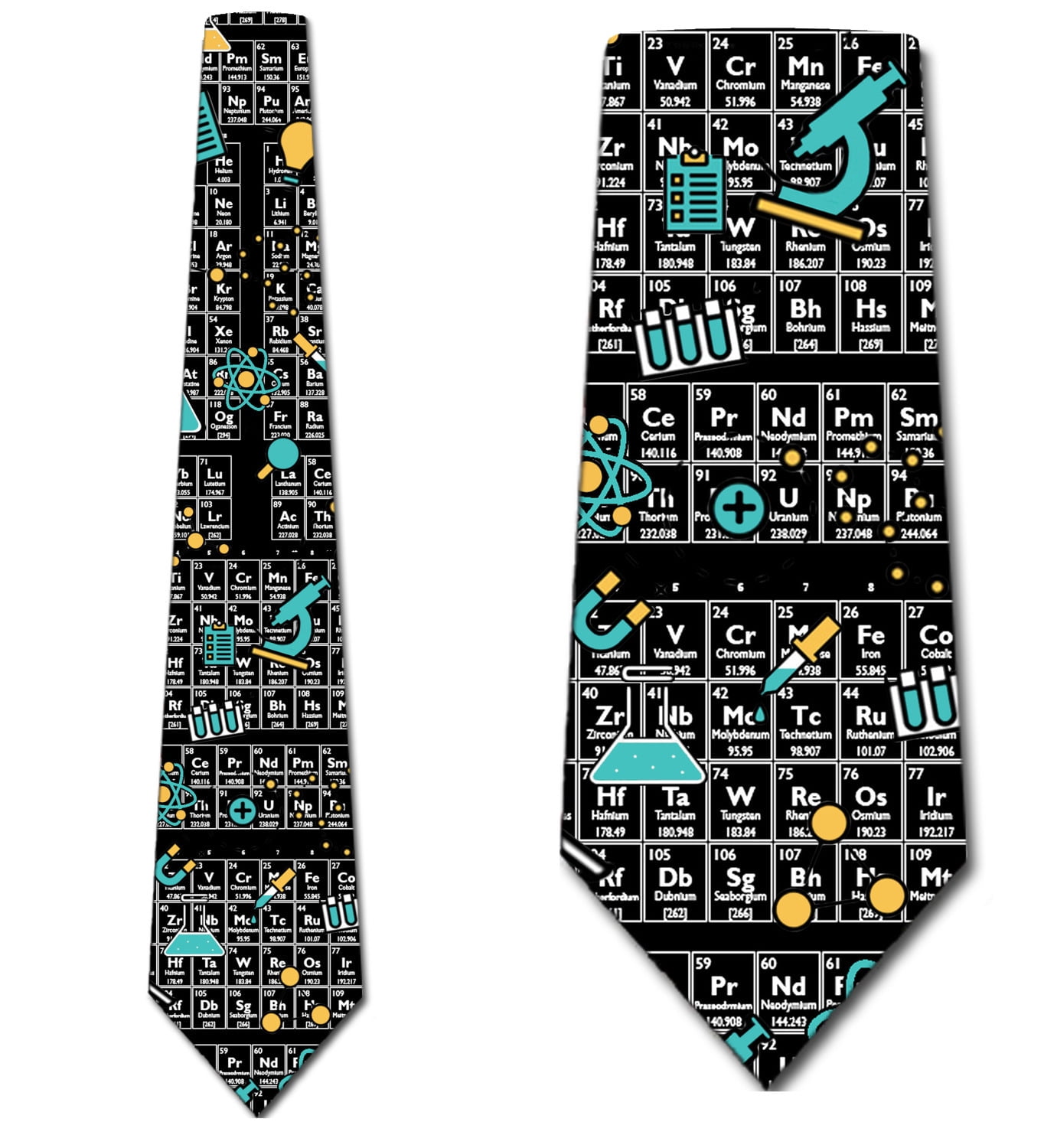 Chemistry Ties Mens Periodic Table Science Necktie by Three Rooker ...