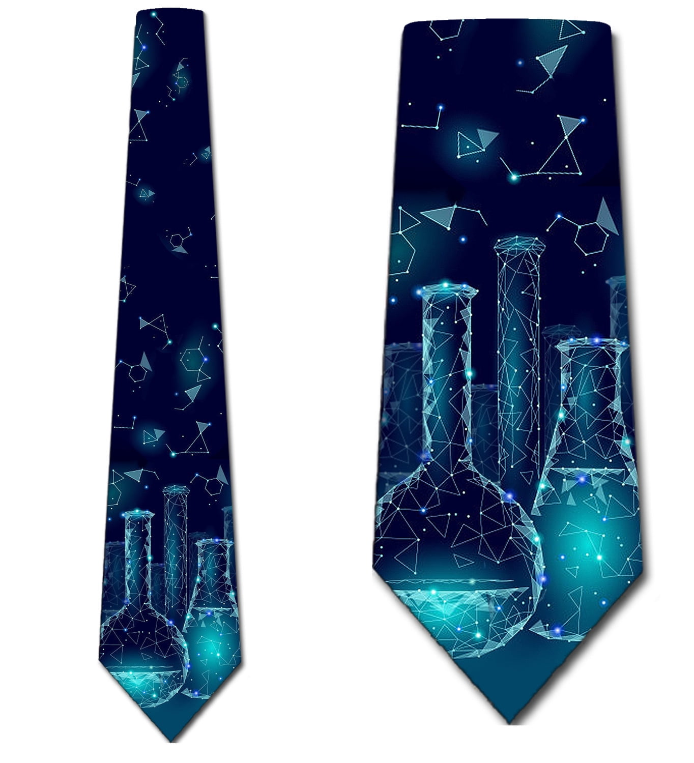 Chemistry Ties Mens Science Beakers Necktie by Three Rooker - Walmart.com