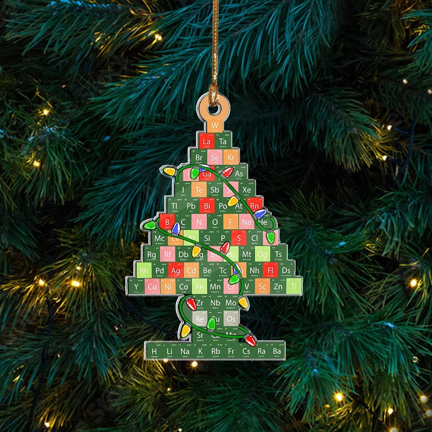 Chemistry Tree Periodic Table Acrylic Ornament for Students, Scientists ...