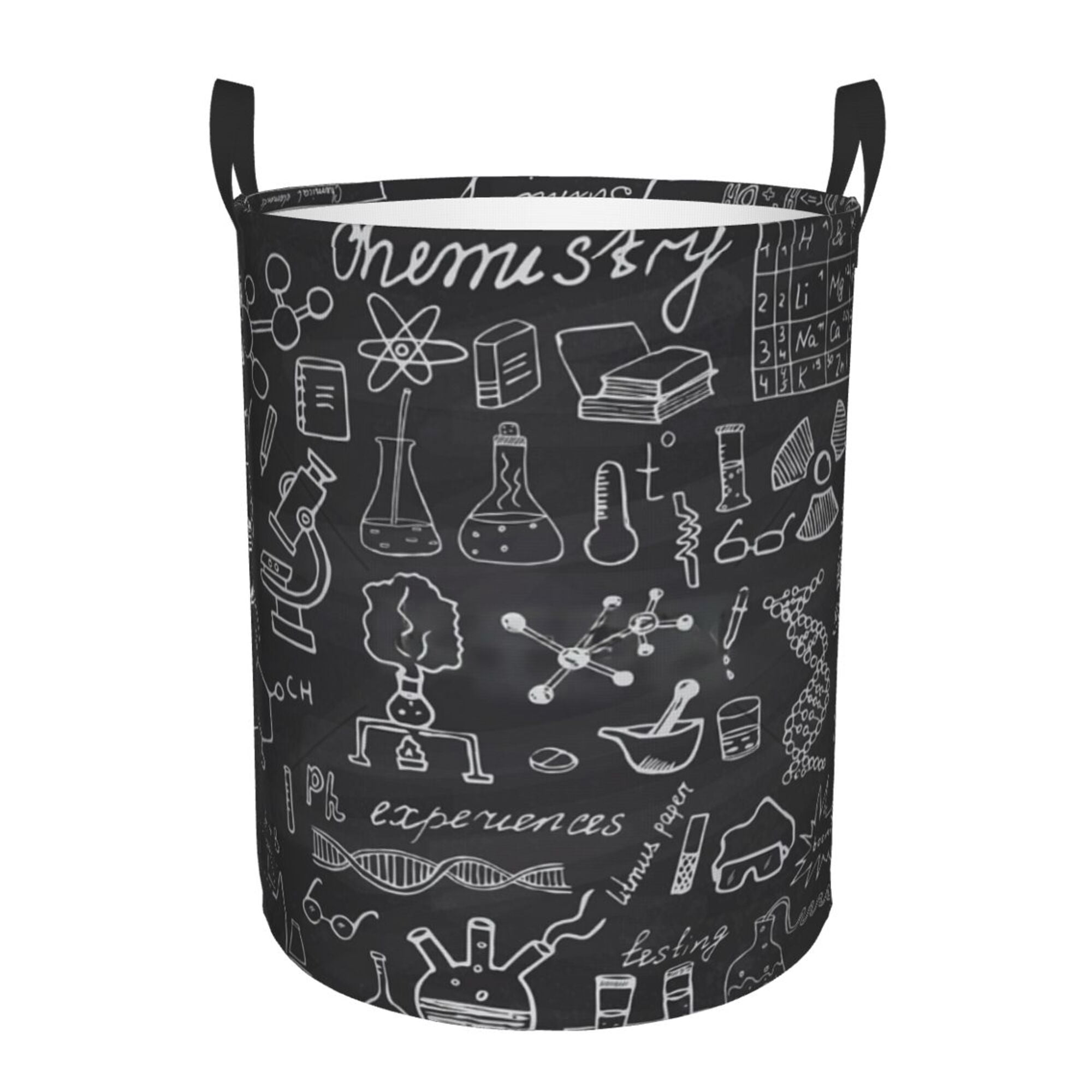Chemistry and science elements doodle icons Large Dirty Clothes Hamper ...