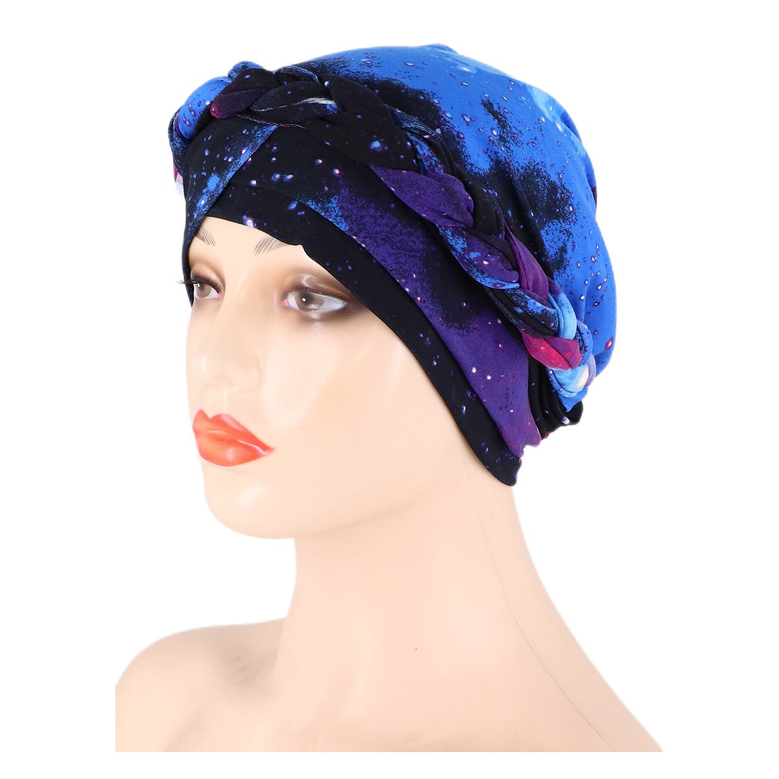 Chemo Cancer Head Hat Cap Ethnic Bohemian Pre-Tied Twisted Braid Hair ...