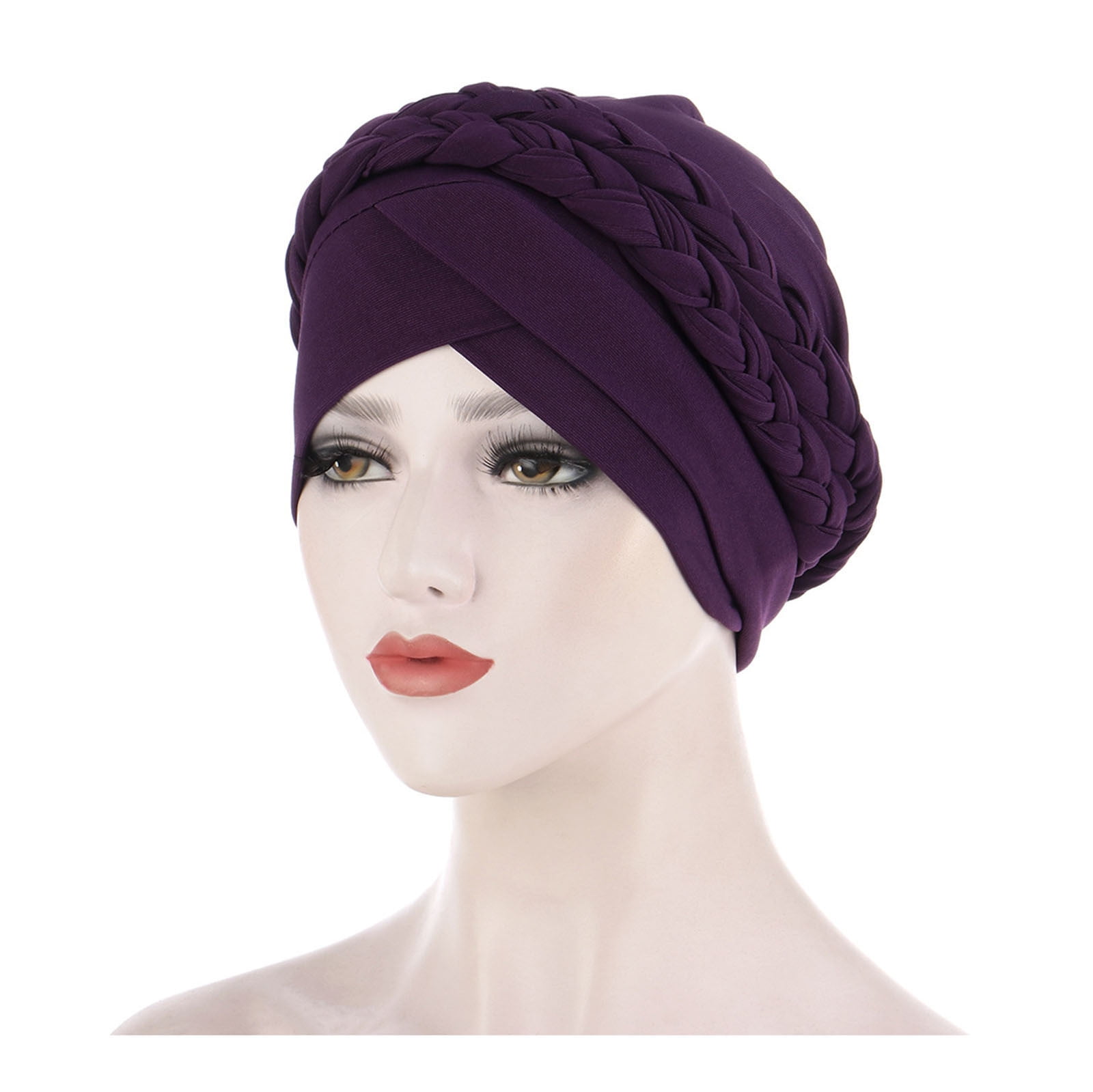 Chemo Cancer Head Hat Cap Ethnic Bohemian Pre-Tied Twisted Braid Hair ...
