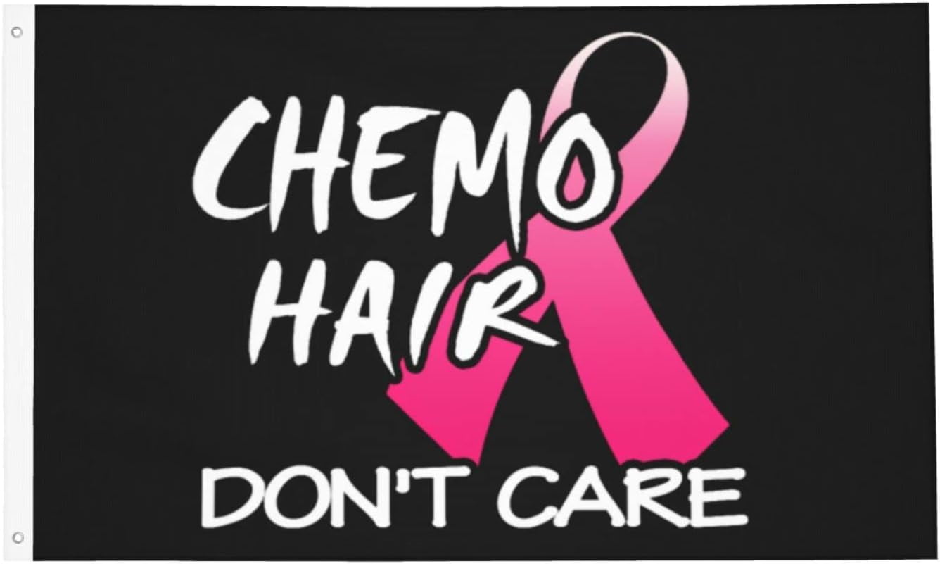 Chemo Hair Don'T Care Banner With Metal Grommets Double Sided Printed ...