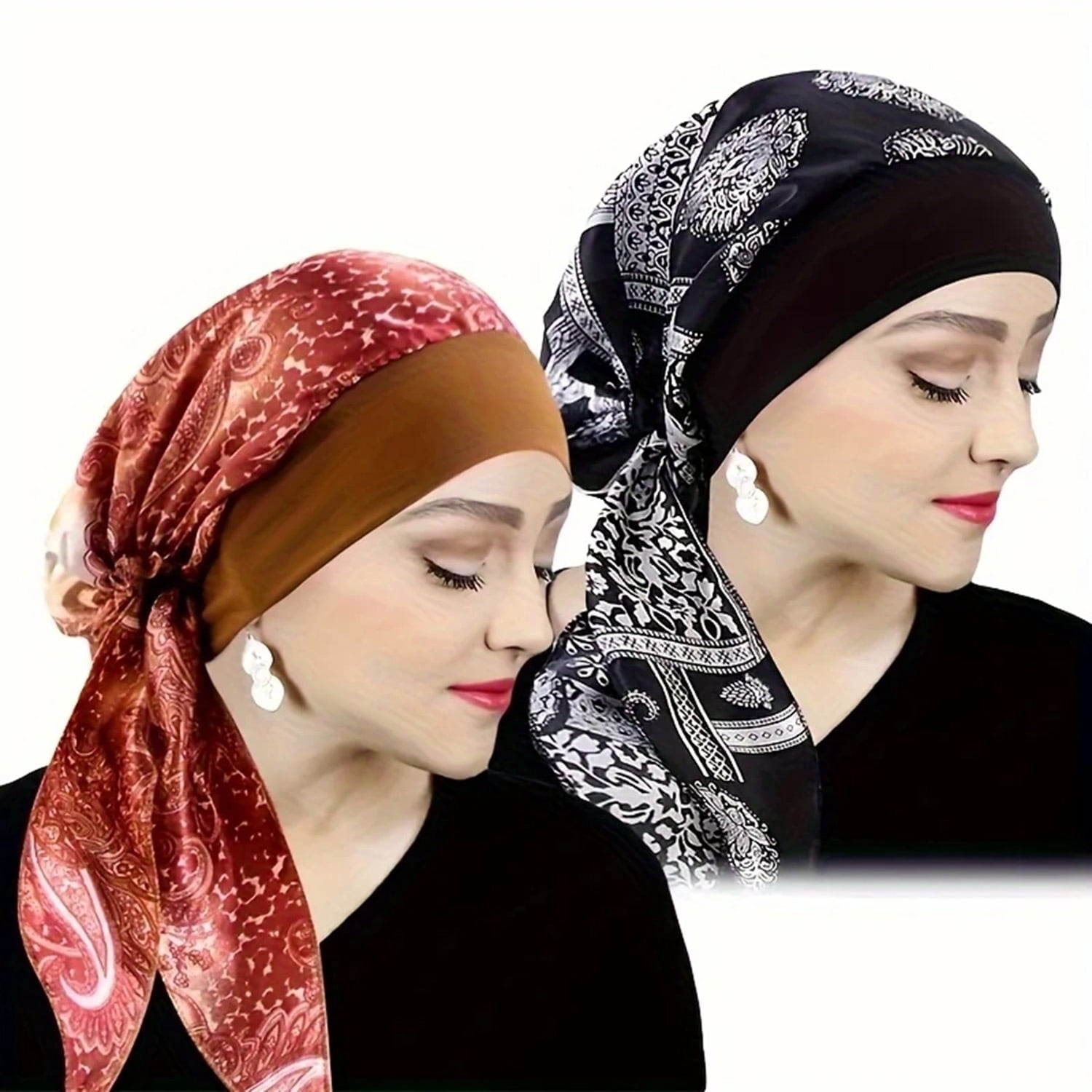 Chemo Headwear for Women Head Scarf Headwraps Silky Soft Turbans for ...