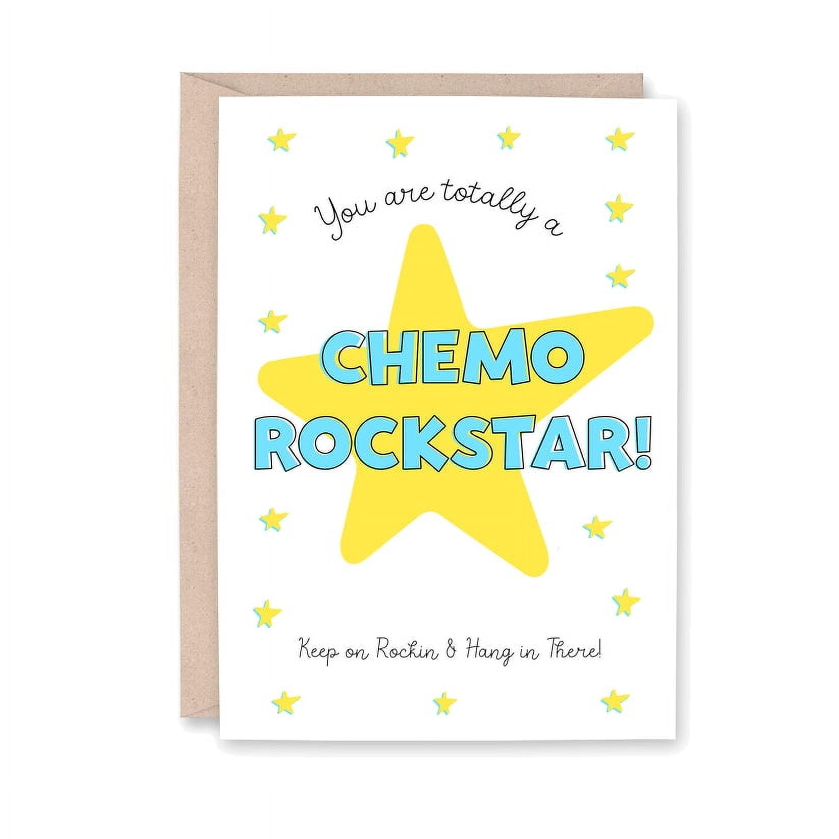 Chemo Rockstar Greeting Card - Encouraging Card for Cancer Patients ...