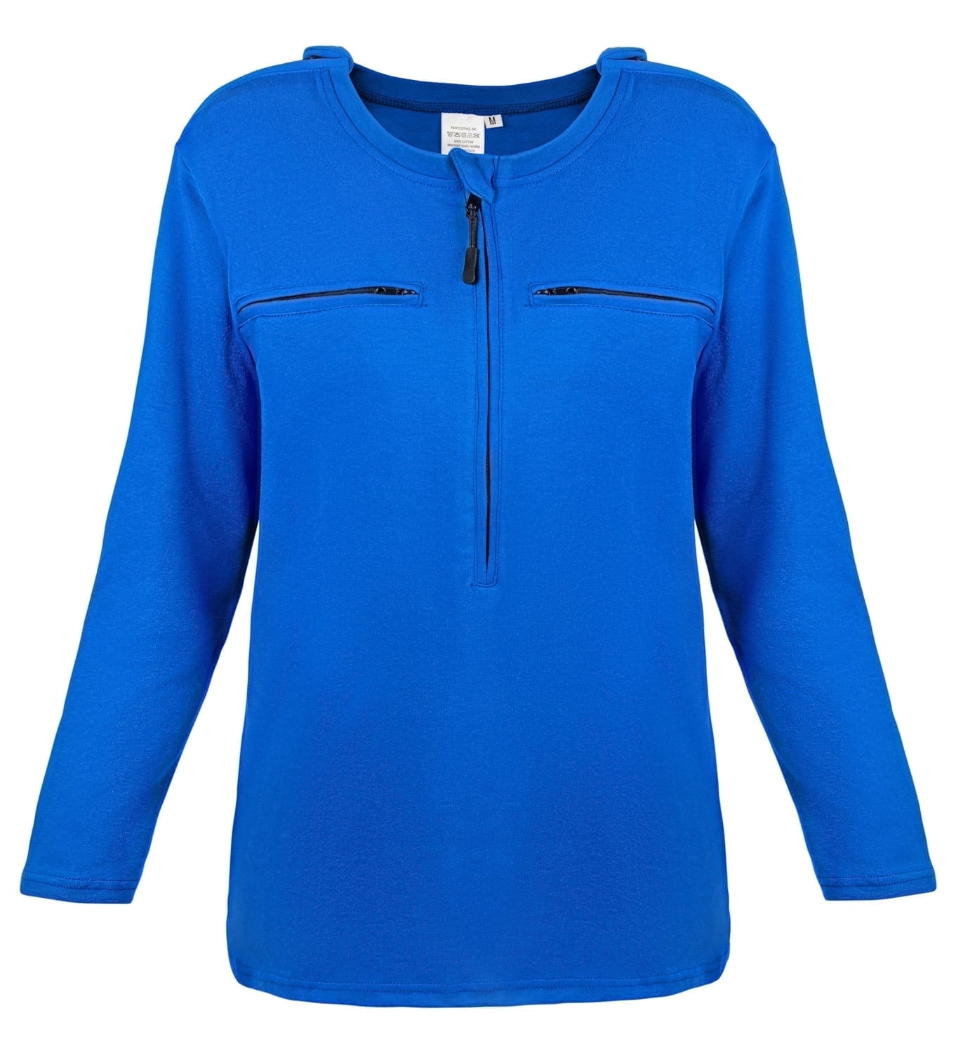 Chemotherapy Port Access Shirt, 5 Access Points, Unisex Adult Long ...