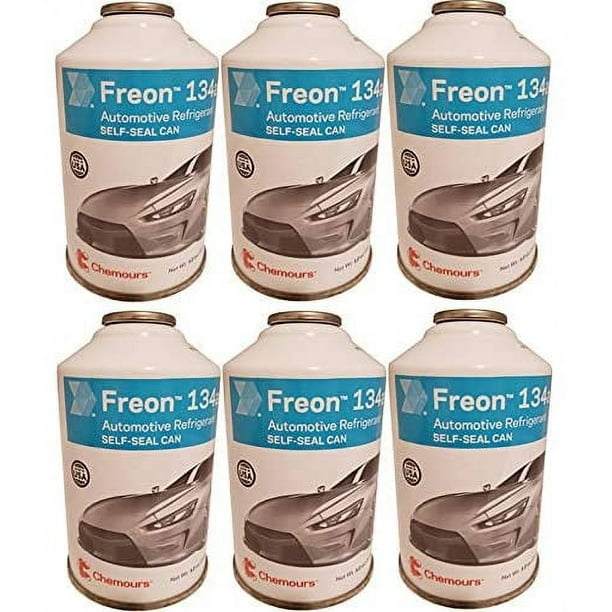 Chemours Brand Refrigerant Freon R134a for MVAC 12-Ounce Self-Sealing ...