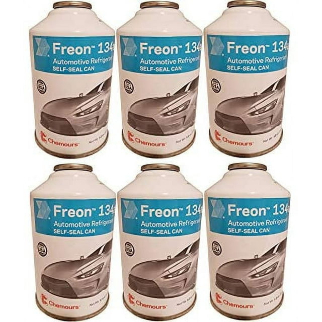 Chemours Brand Refrigerant Freon R134a for MVAC 12-Ounce Self-Sealing ...