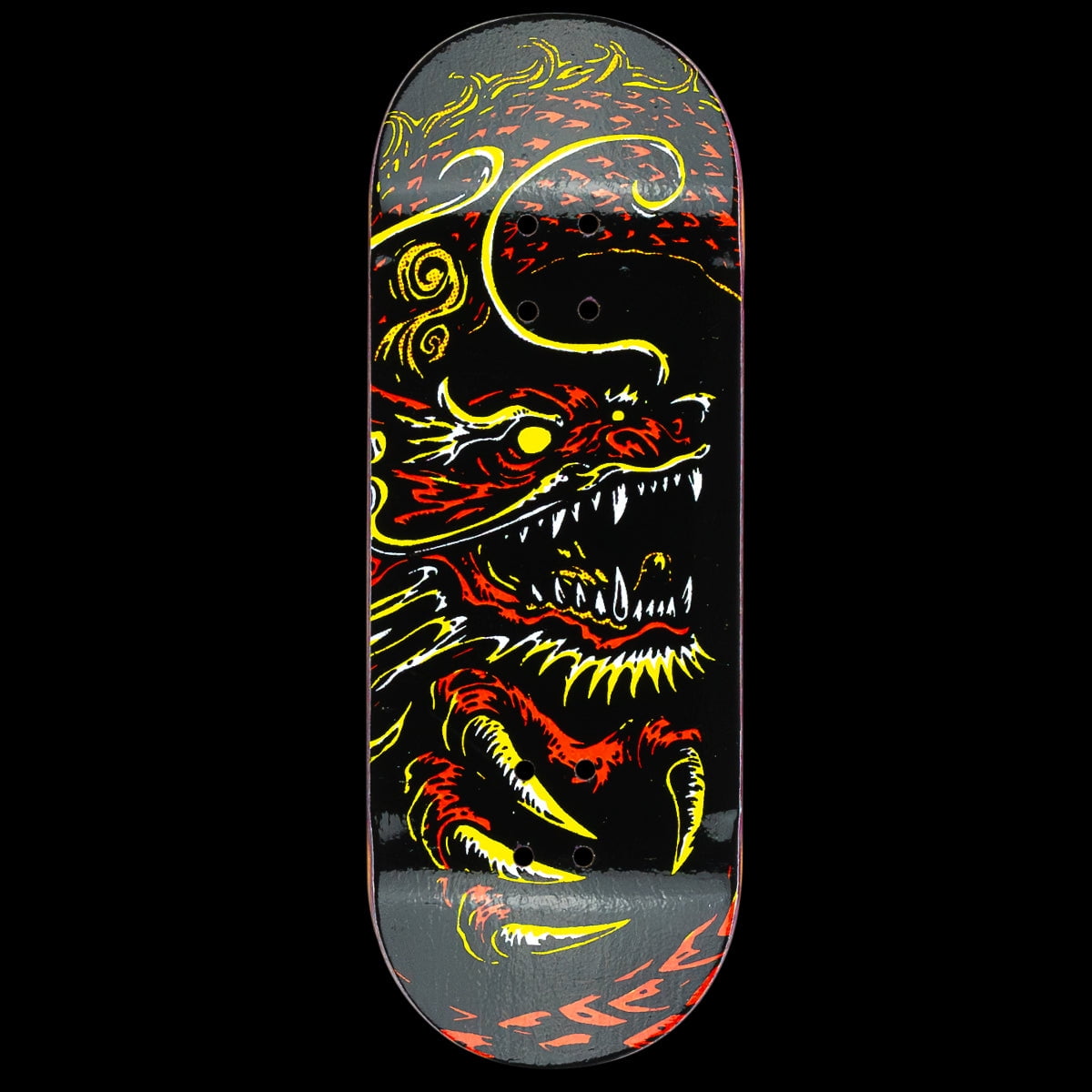 Chems Fingerboard Deck - Red Dragon Mid Pro Pop - 36mm - Walmart.com