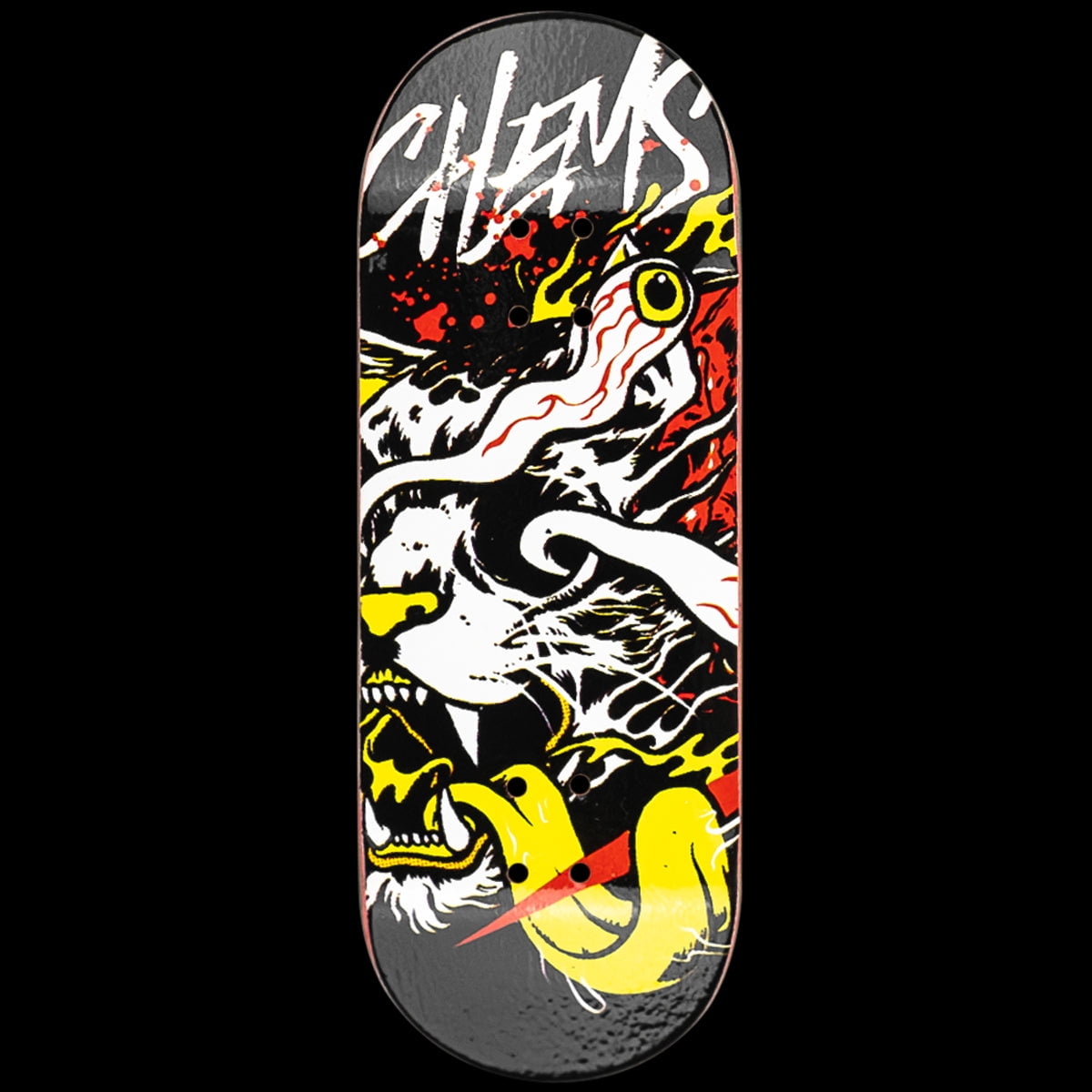 ChemsFB Chems Fingerboard Deck - BWRY Melted Mid Pro Pop - 34mm ...