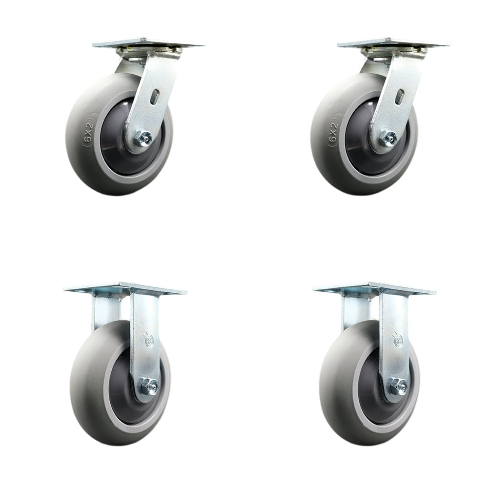 Chemtainer CSJ6RRRS CSJ6RRRR Caster Replacement Set - Service Caster ...