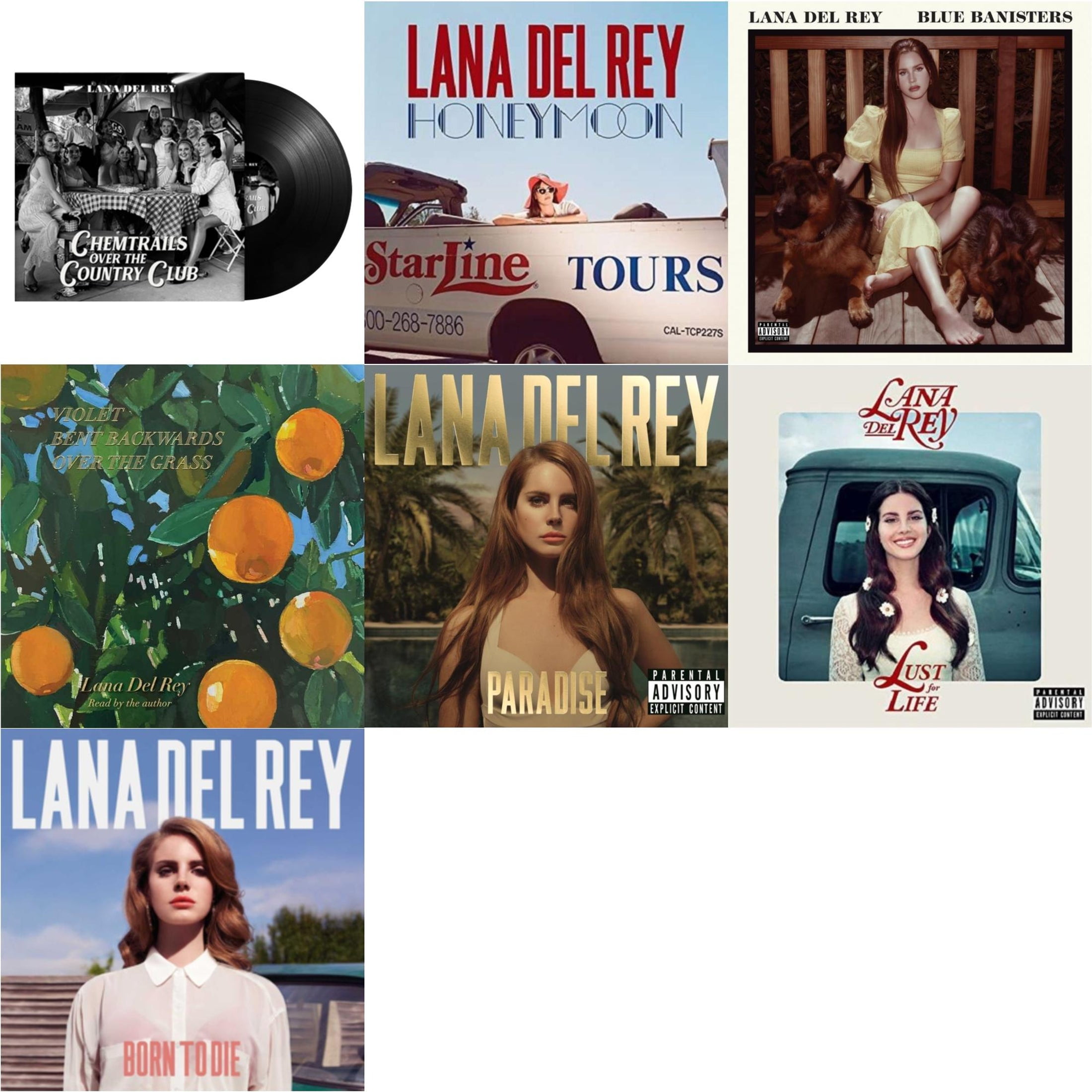 Chemtrails Over The Country Club & Honeymoon & Blue Banisters (2LP) & Violet Bent Backwards Over ...