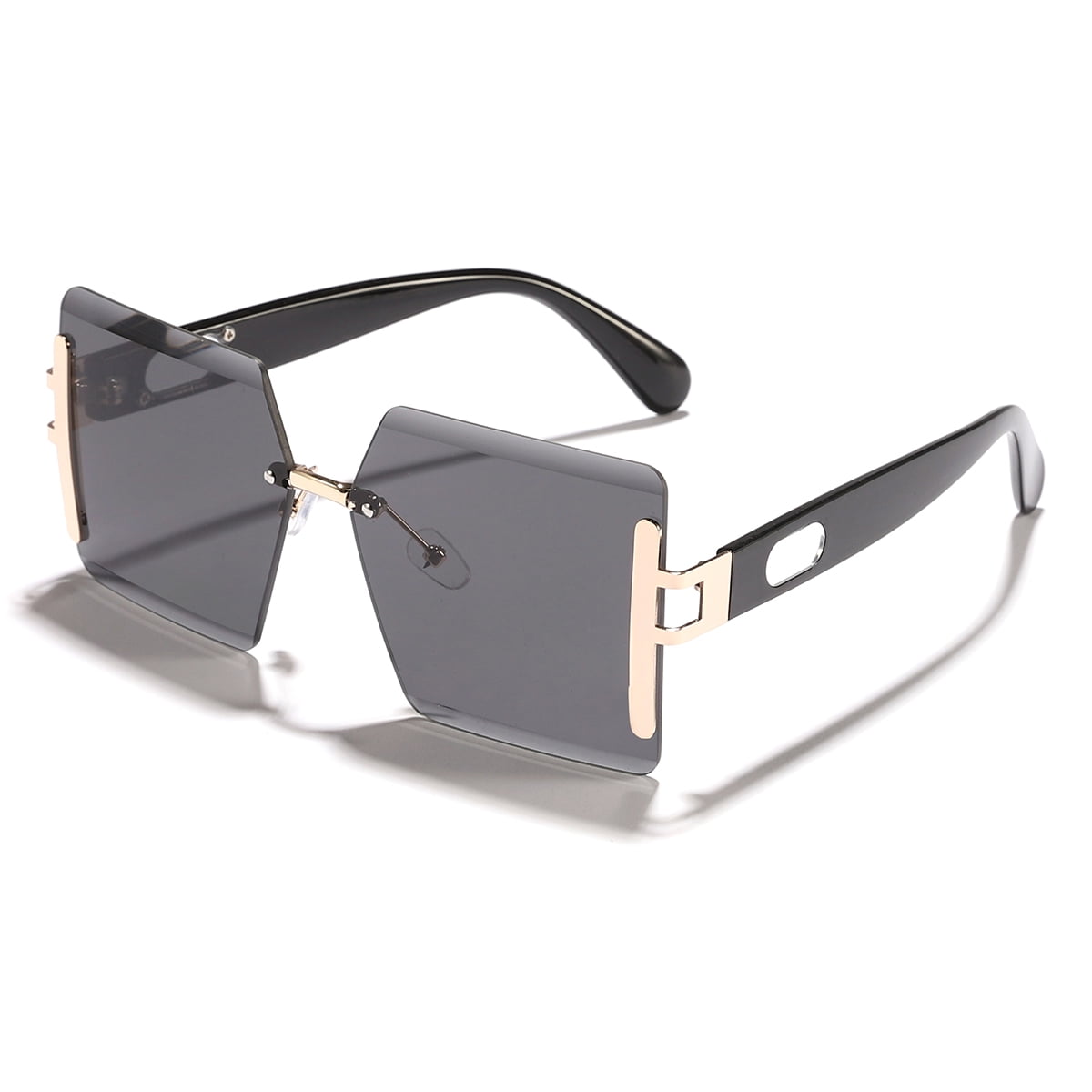 Chen Jincai Cross-border new colorful rimless square sunglasses for ...
