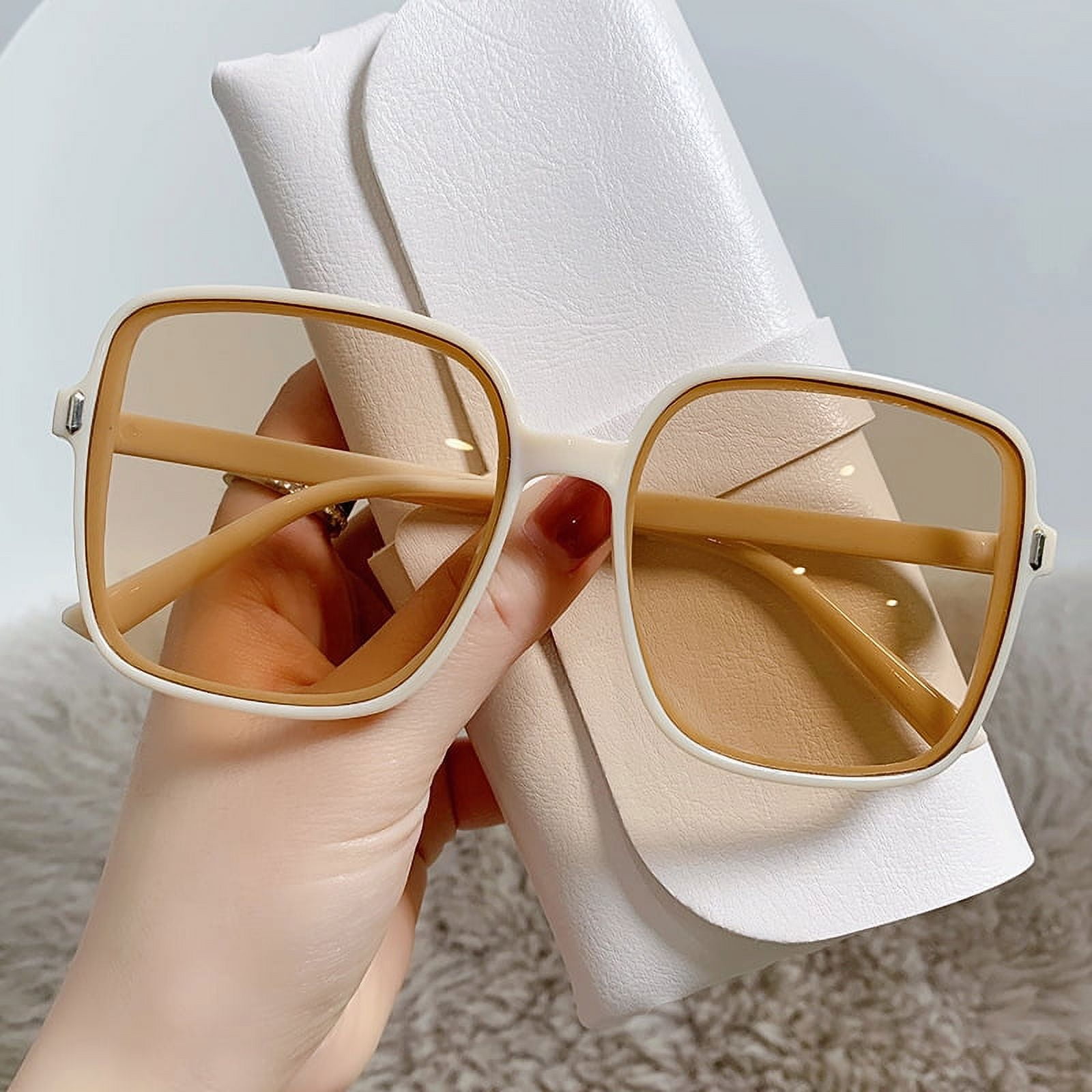 Chen Jincai Vintage Oversized Square Sunglasses 2025 Women Fashion ...