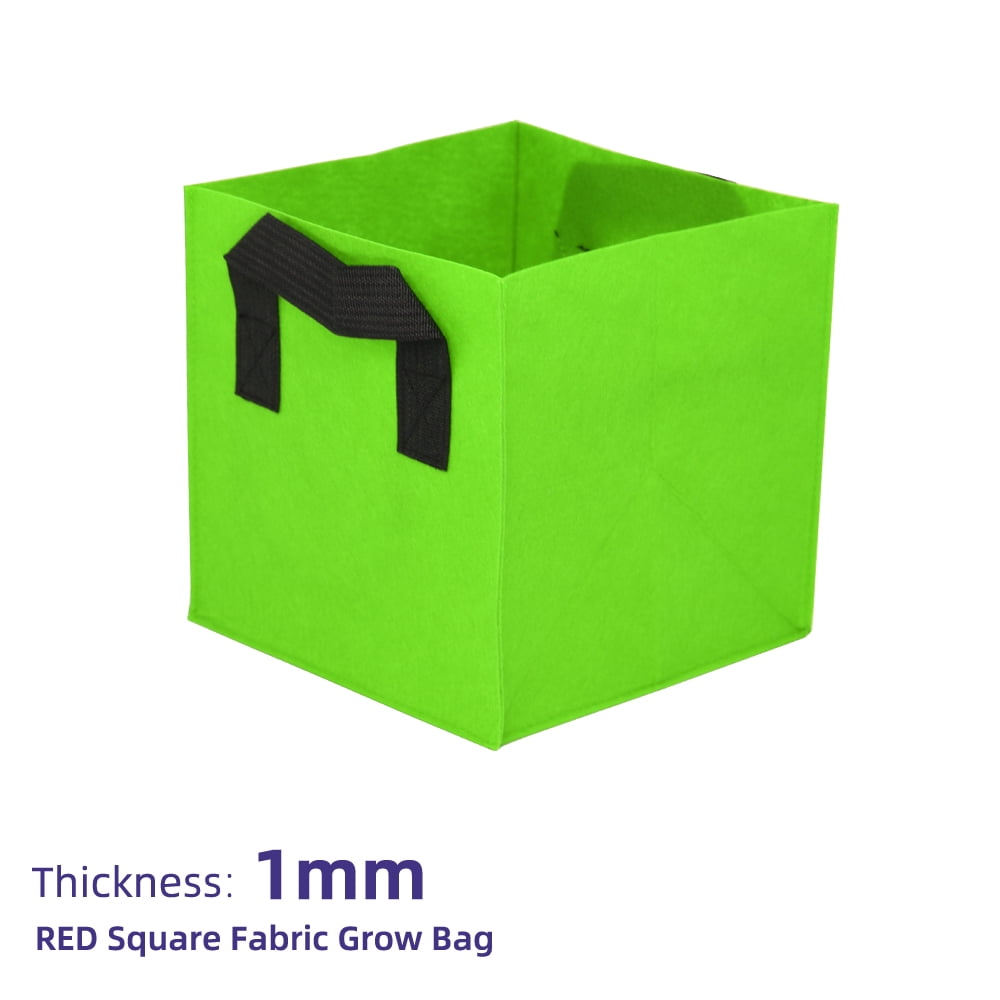 Chen Jincai2PCS Square Garden Fabric Grow Bags with Handles for Outdoor ...