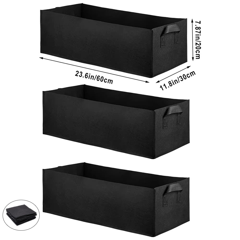 Chen JincaiRectangle Breathable Planting Container Grow Bag 40/50/60cm ...