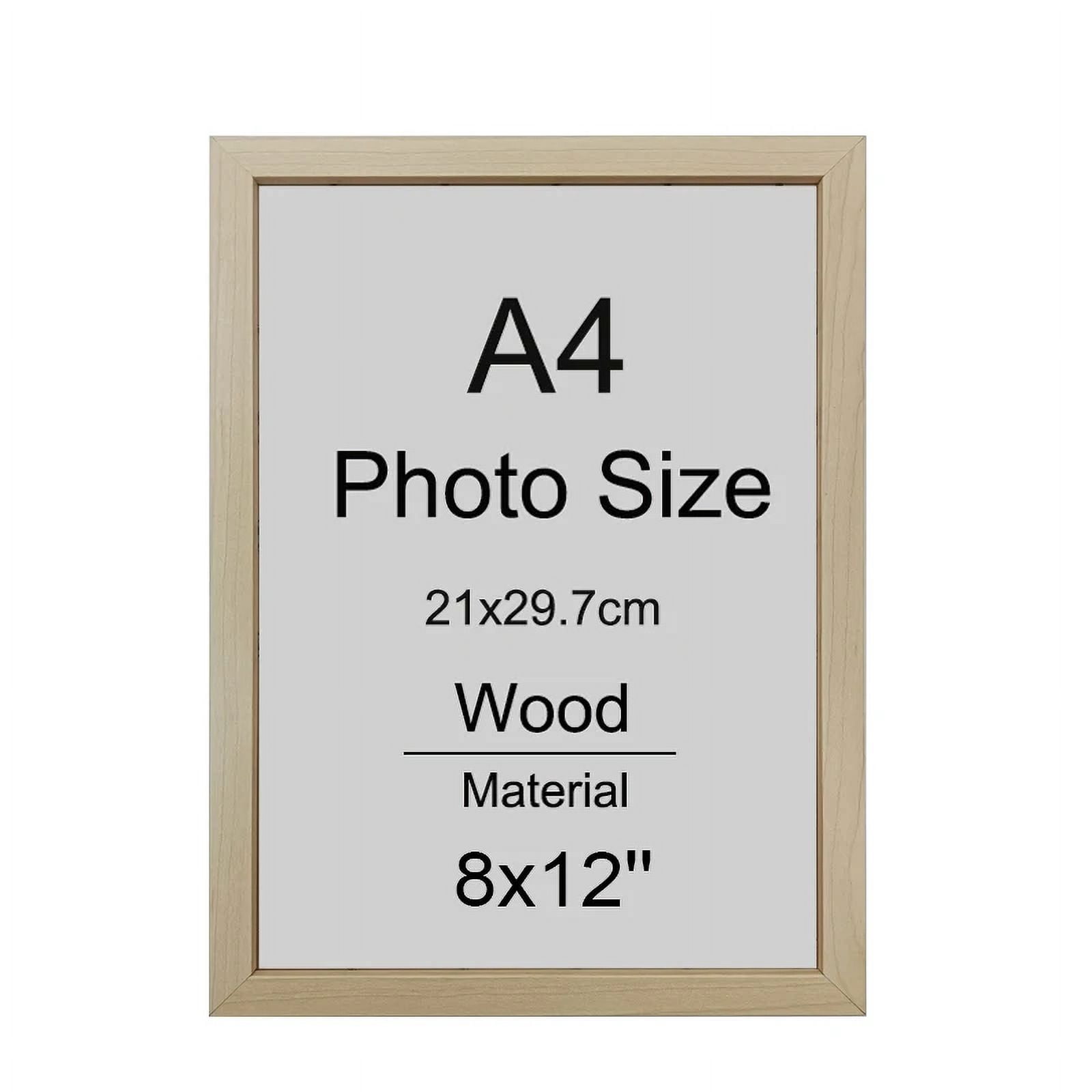 Chen WeiA4 Wood Photo Frame 1/2/3PCS 8x12inch Black White Brown ...