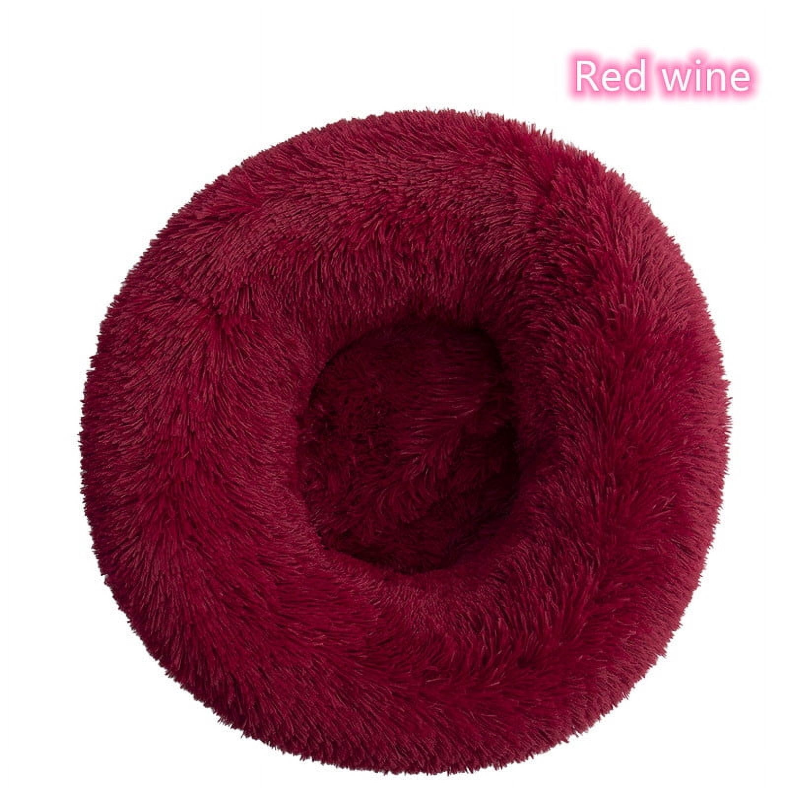 Chen WeiSuper Soft Pet Cat Bed Plush Full Size Washable Calm Bed Donut ...