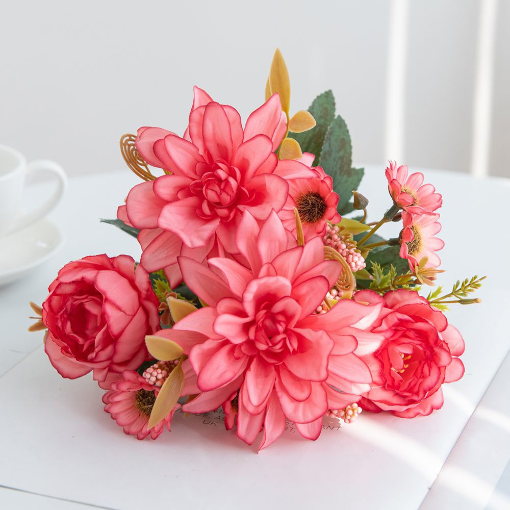 Chen Yuming 1Pc Hot sale Artificial Flower Silk Dahlia Rose daisy ...