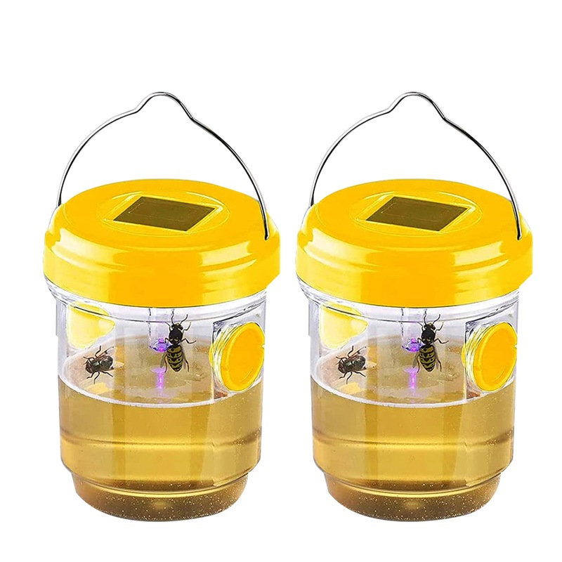 Chen Yuming 2 Pack Solar Wasp Trap Outdoor Hanging Wasp Cather Hanging ...