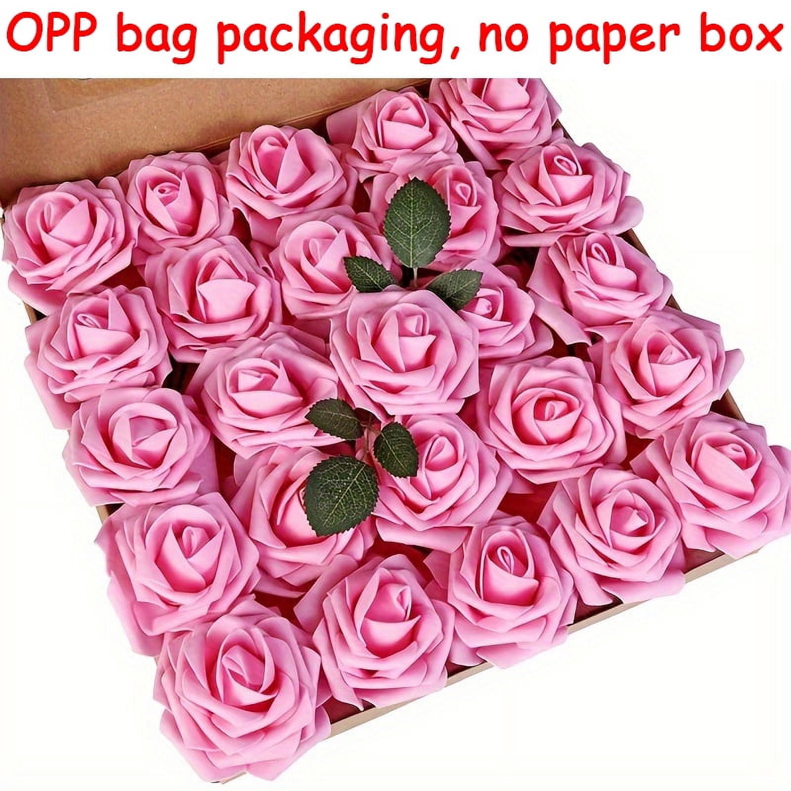 Chen Yuming 25pcs Artificial Flowers, Fake Flowers Roses W/stem For DIY ...