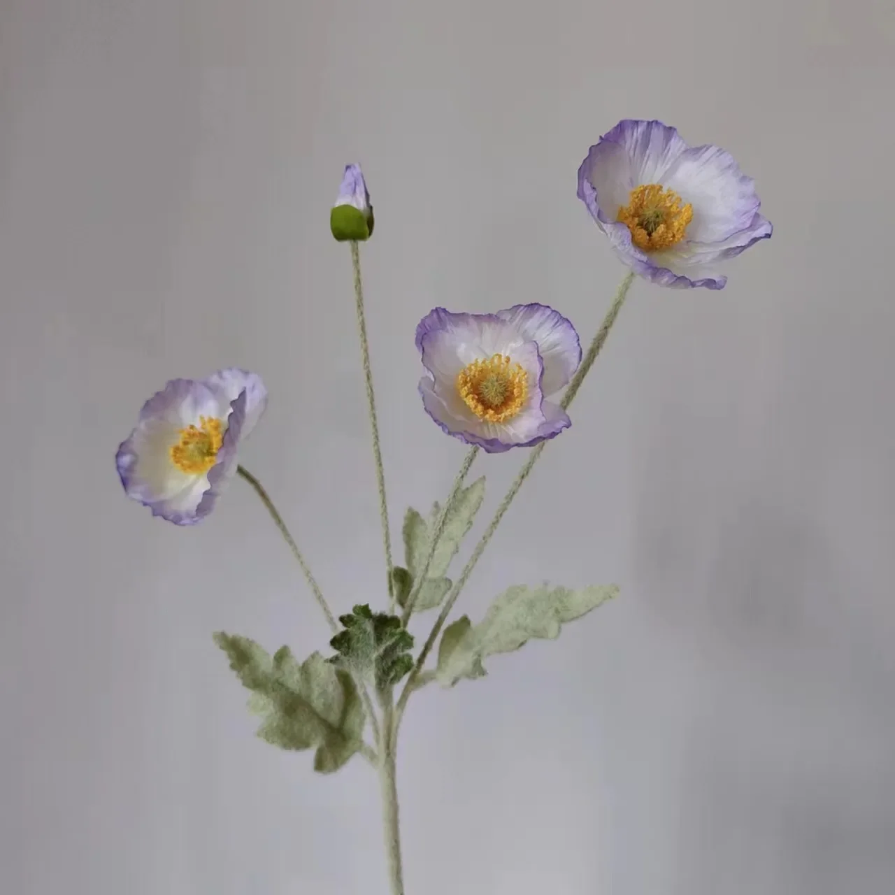 Chen Yuming Artificial Flowers Fake Poppy Silk Flowers Long Stem ...