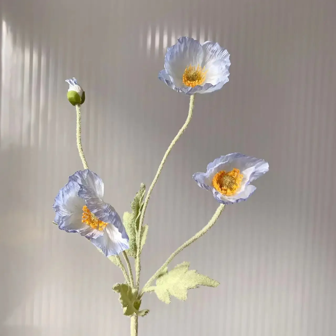 Chen Yuming Artificial Flowers Fake Poppy Silk Flowers Long Stem ...