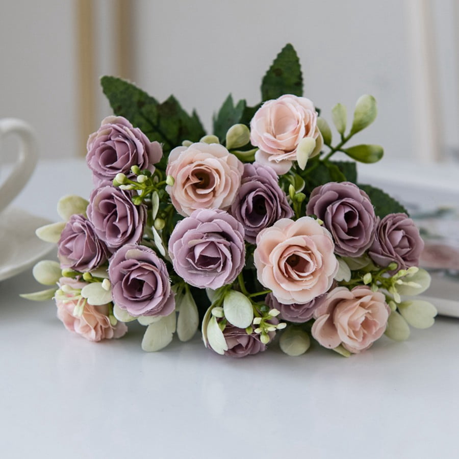 Chen Yuming Artificial Flowers Silk Rose Wedding Bridal Bouquet Home ...