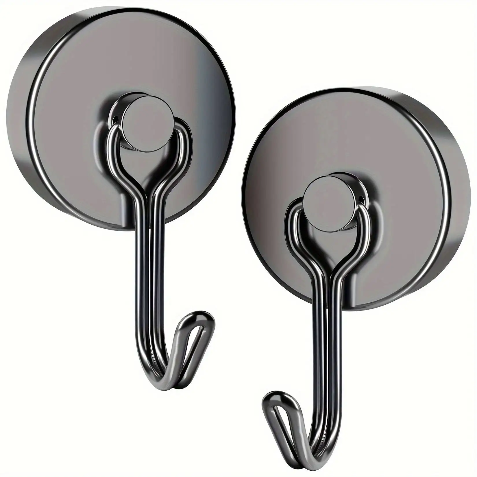 Chen Yuming Family Magnetic Hooks Heavy Duty, 110Lbs Strong Rare Earth Neodymium Magnets with ...