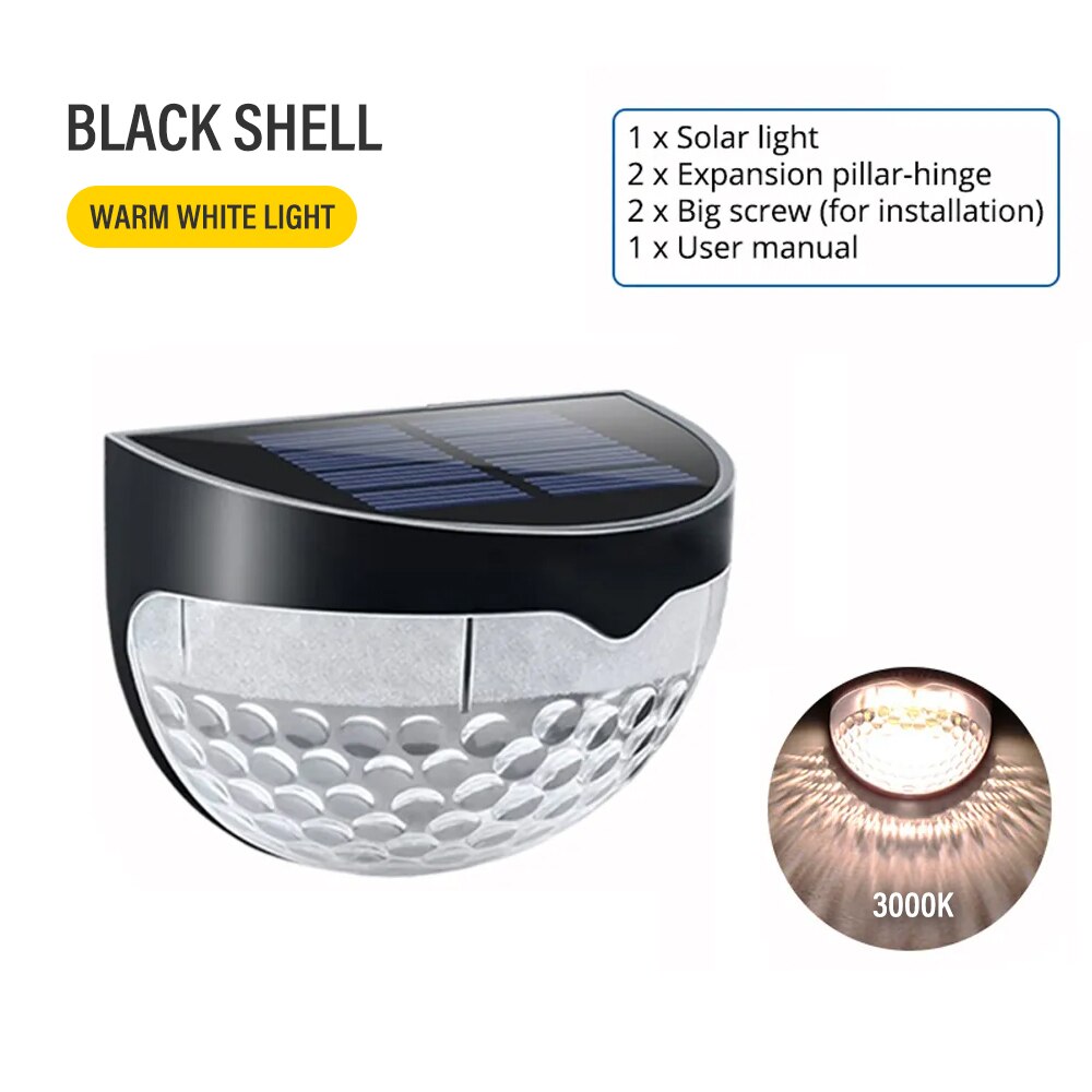Chen Yuming LED Solar Fence Lights Outdoor Waterproof Wall Lights ...
