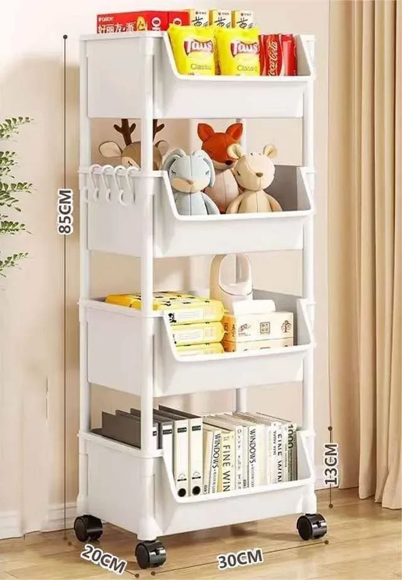Chen Yuming Trolley Bookshelf Kitchen Storage Rack Kitchen Corner ...
