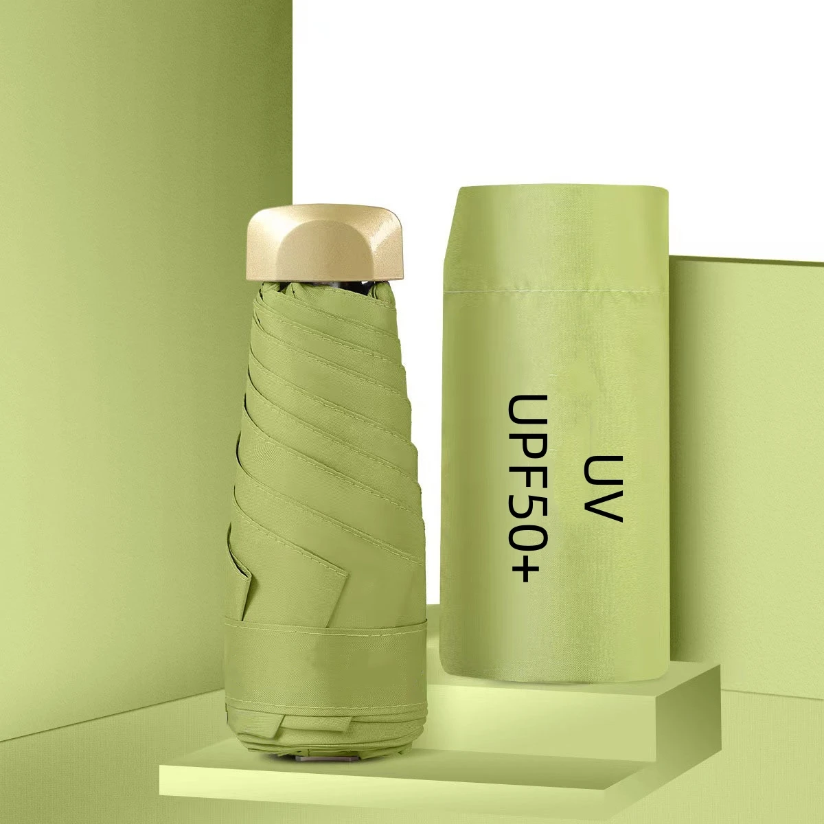 Chen Yuming UPF50+ Mini Sun Umbrella Small Pocket Rain Travel Umbrella ...