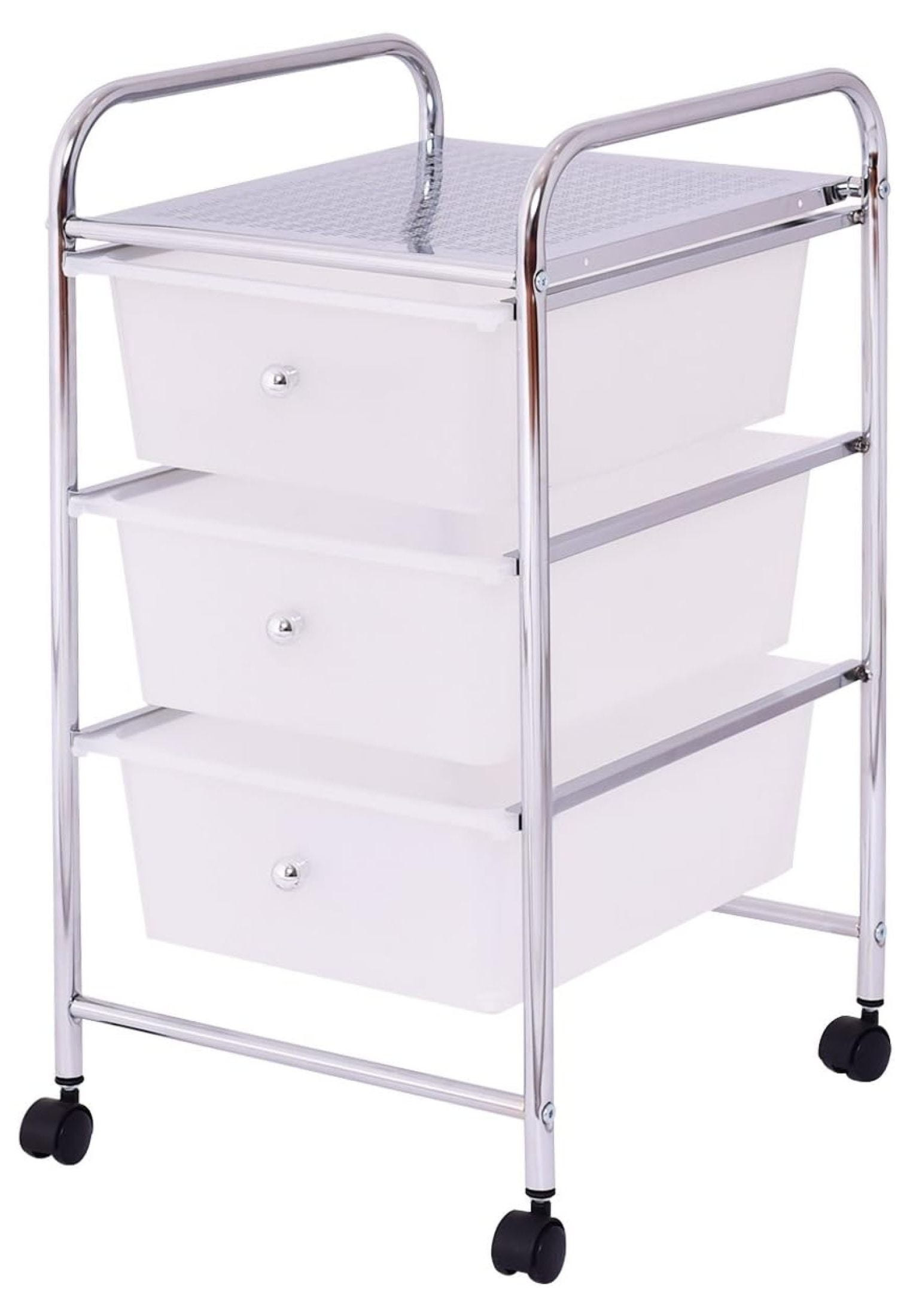 Chen xin 3-Drawer Storage Cart, Rolling Storage Drawer Organizer with ...