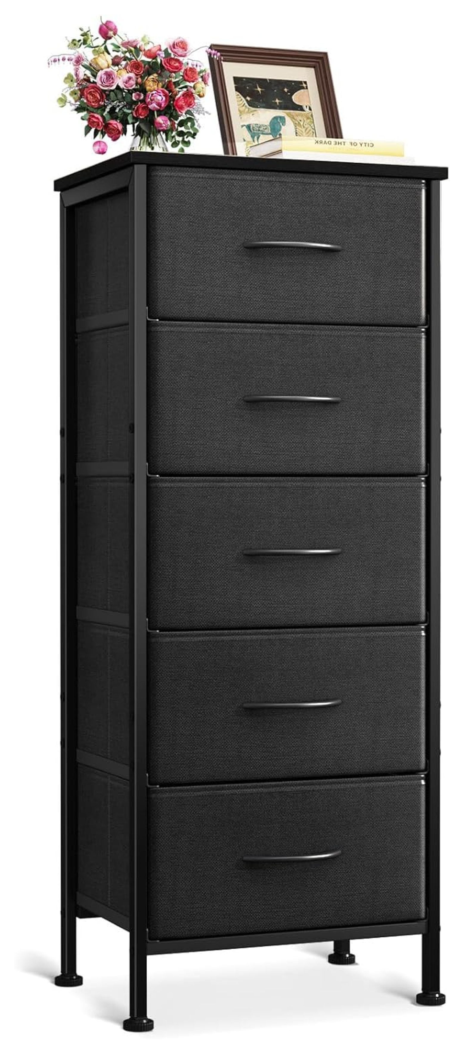 Chen xin Dresser for Bedroom with 5 Storage Drawers, 40" Small Dresser ...
