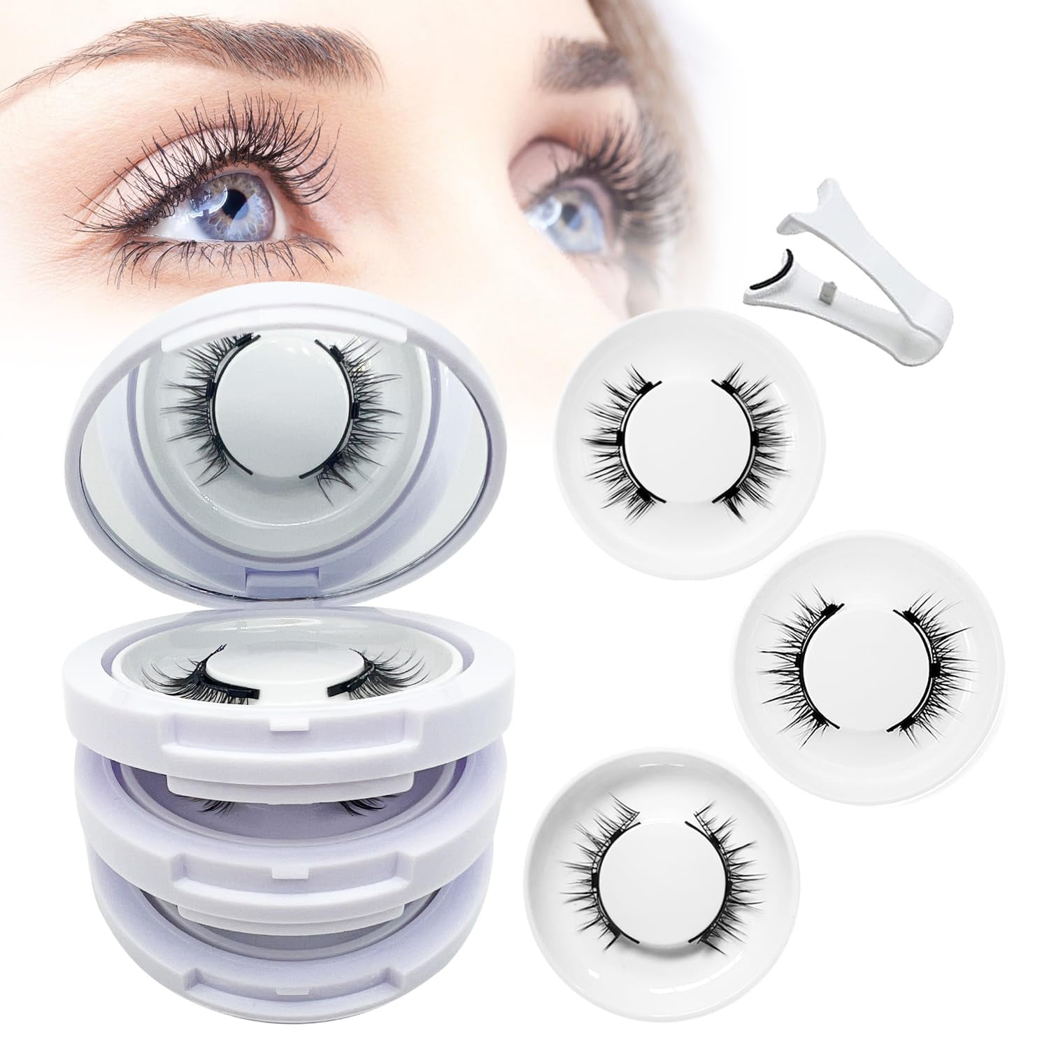 Chene Magnetic Eyelashes with Applicator,Siare Magnetic Eyelashes ...