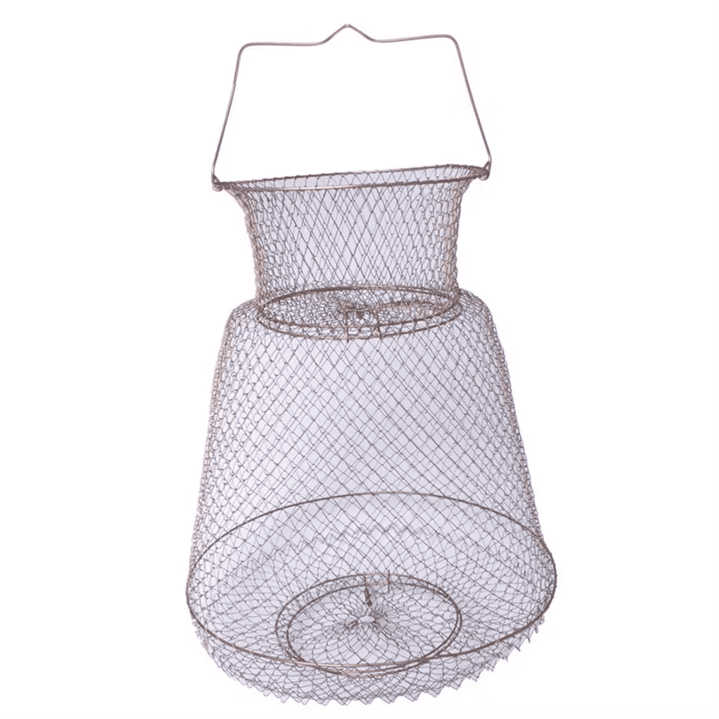 ChengZhiqiangqqwq Lobster Mesh Fishing Net Prawn Crab Cage Folding Trap ...