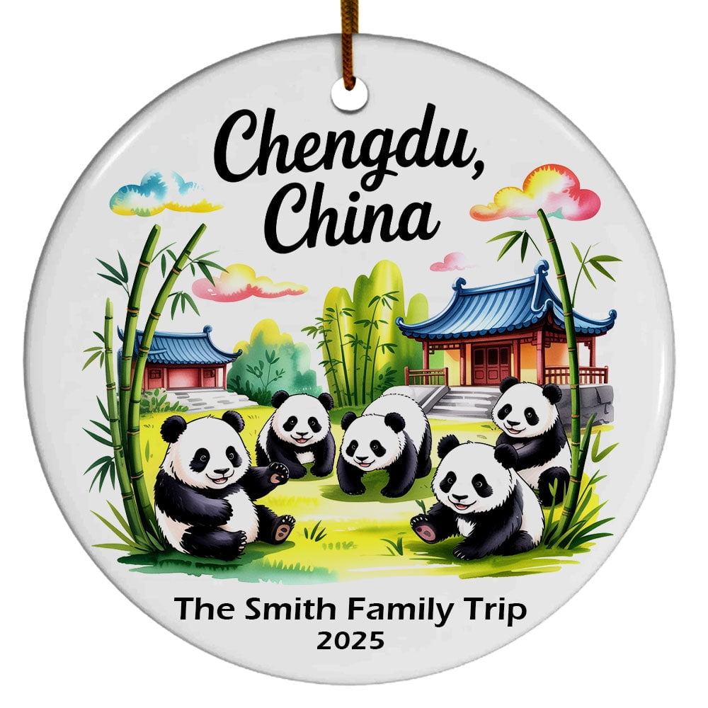 Chengdu China Christmas Ornament, Collection of City Travel Souvenirs ...