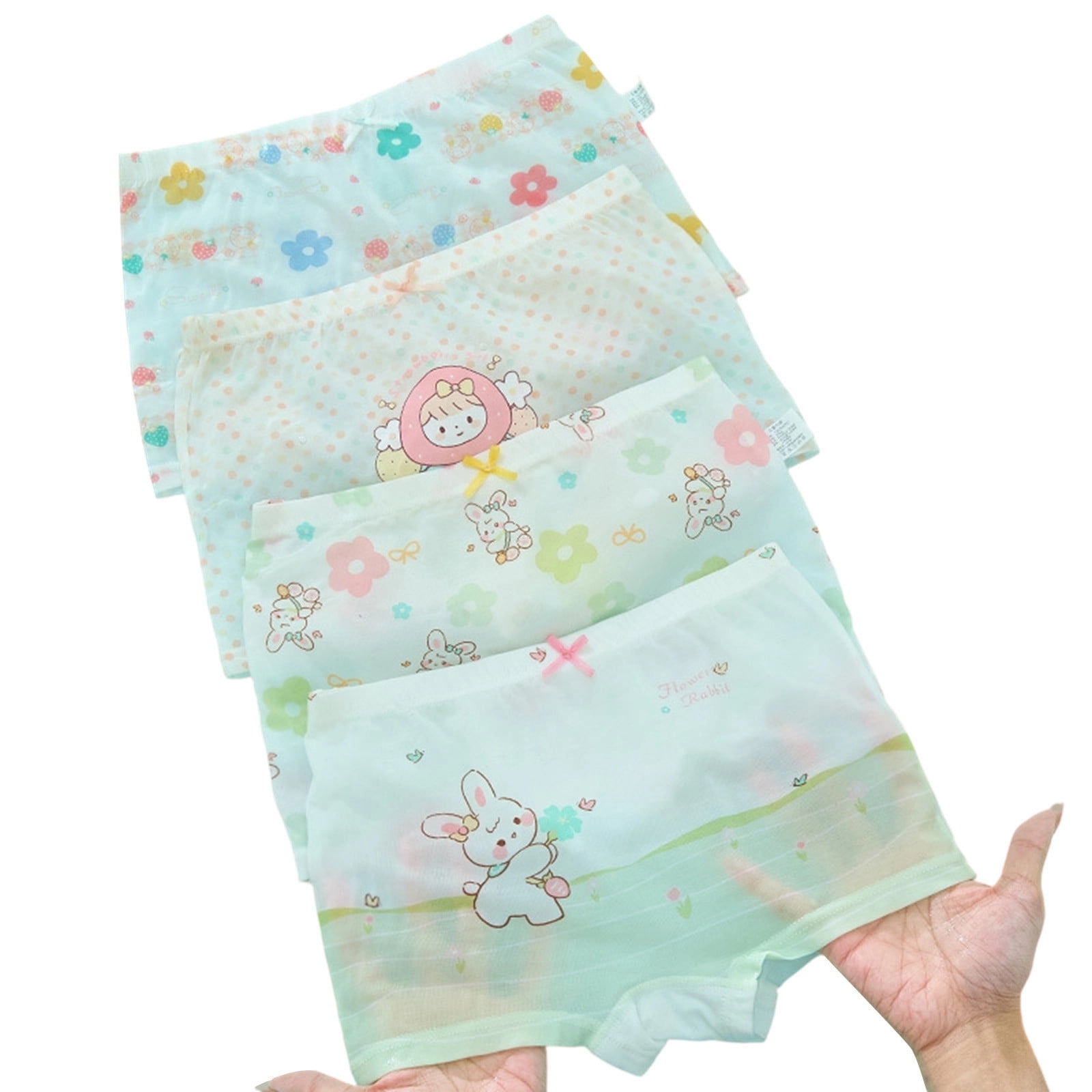 Chenglor 4 Pcs Little Girls Toddler Kids Ballet Princess Underwear ...