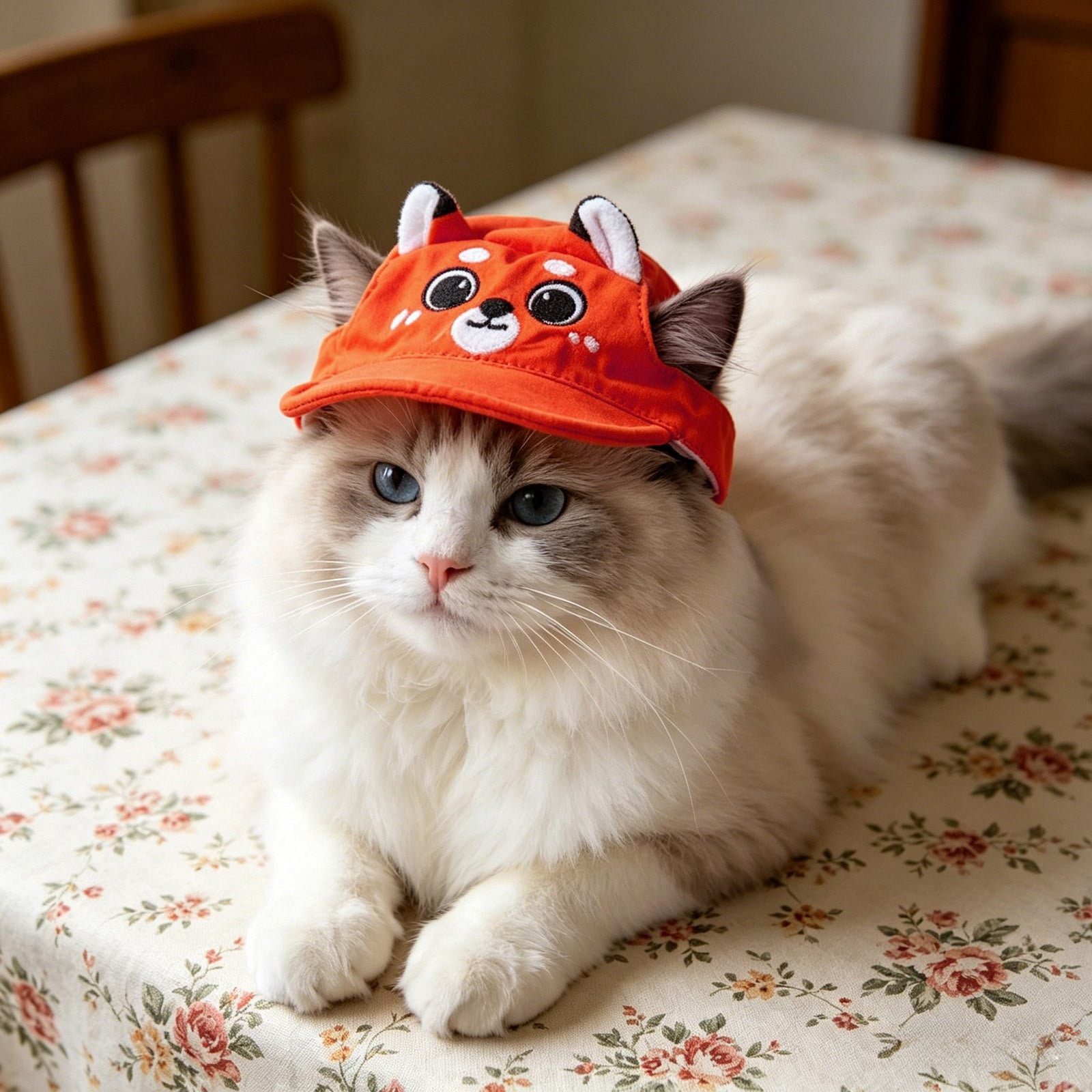 Chenglor Cute Cat Hat with Leaking Ear Summer Sun Hat for Pets New ...
