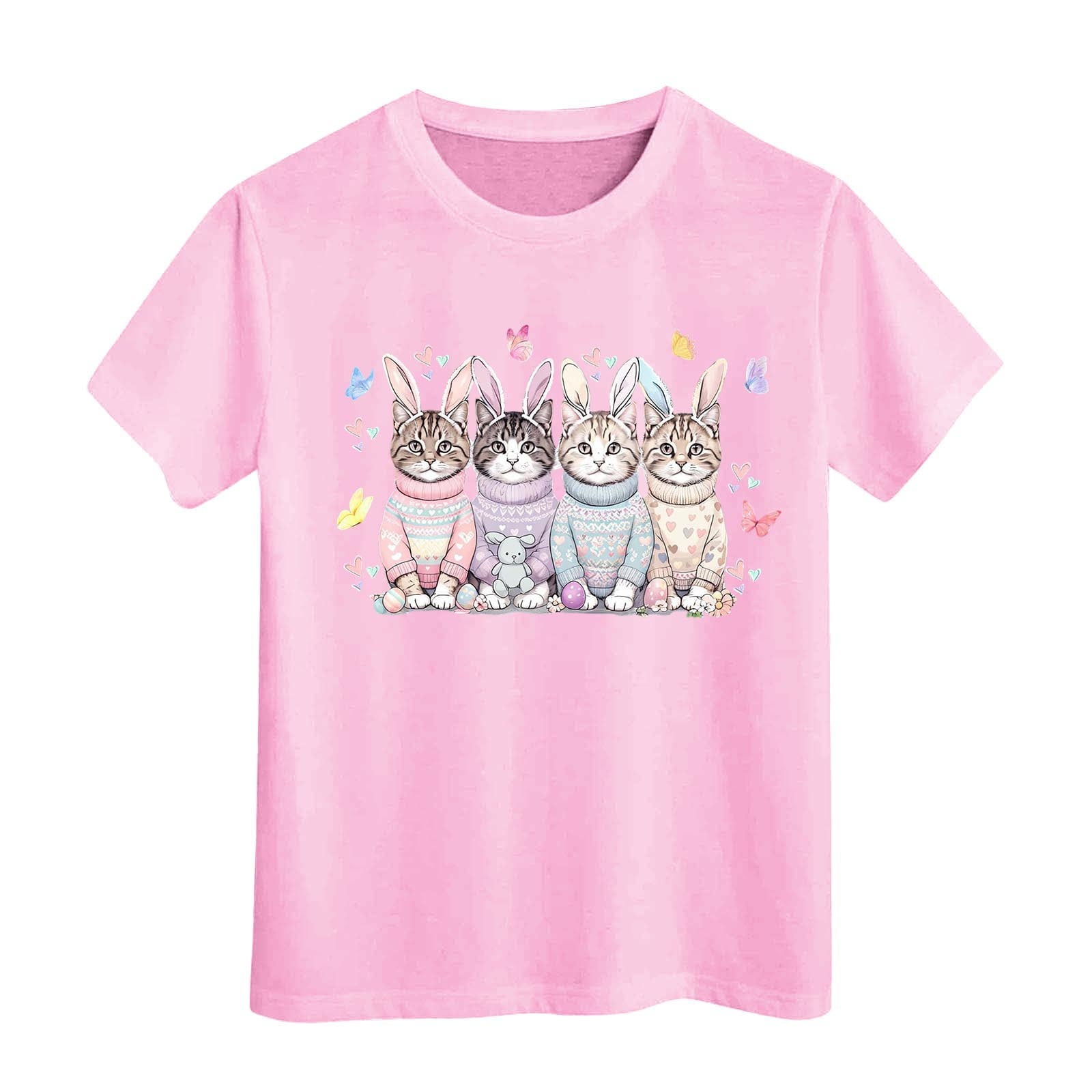 Chenglor Easter Shirt For Toddler Boys Girls Eggs Hunt Bunny Kids T ...