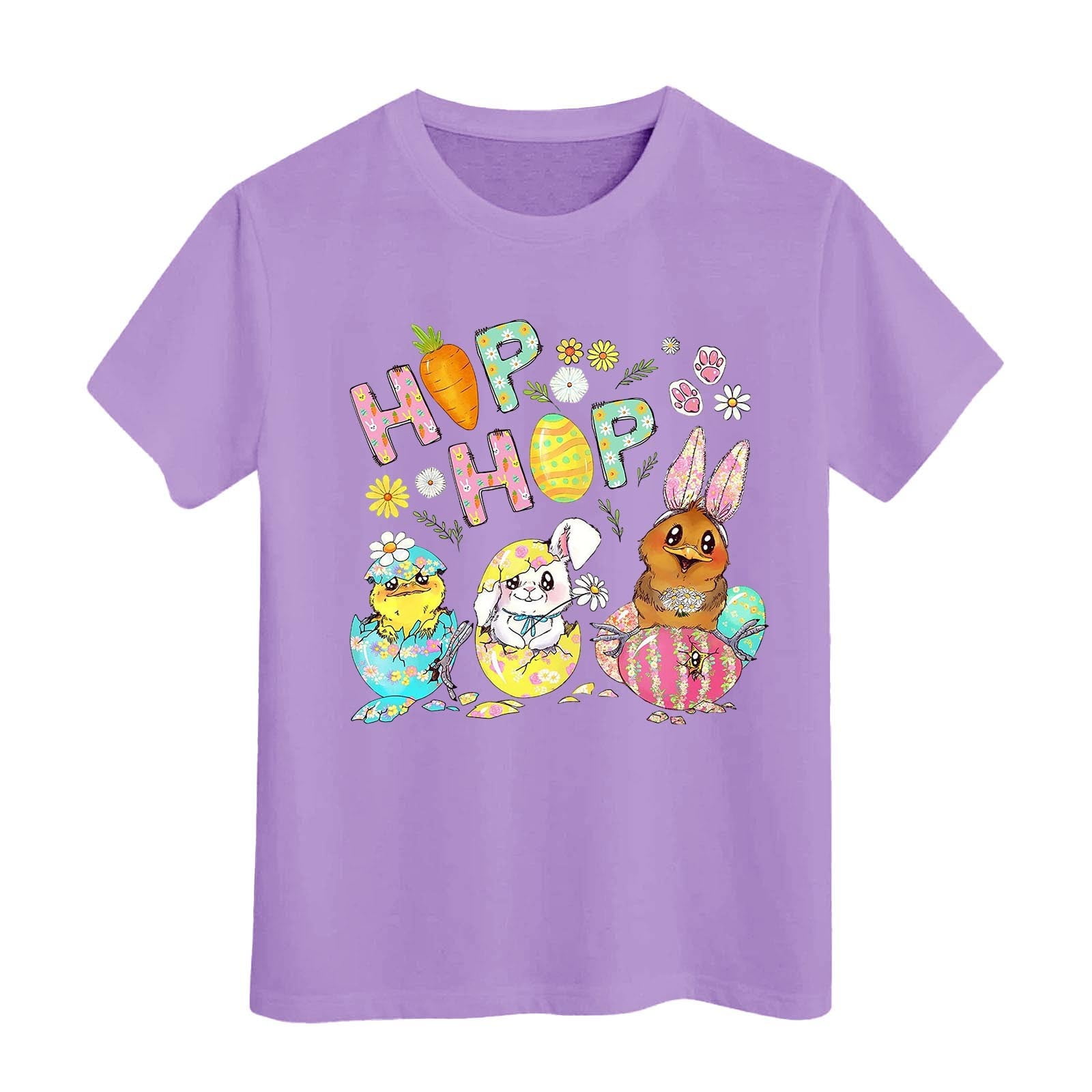 Chenglor Easter Shirt For Toddler Boys Girls Eggs Hunt Bunny Kids T ...