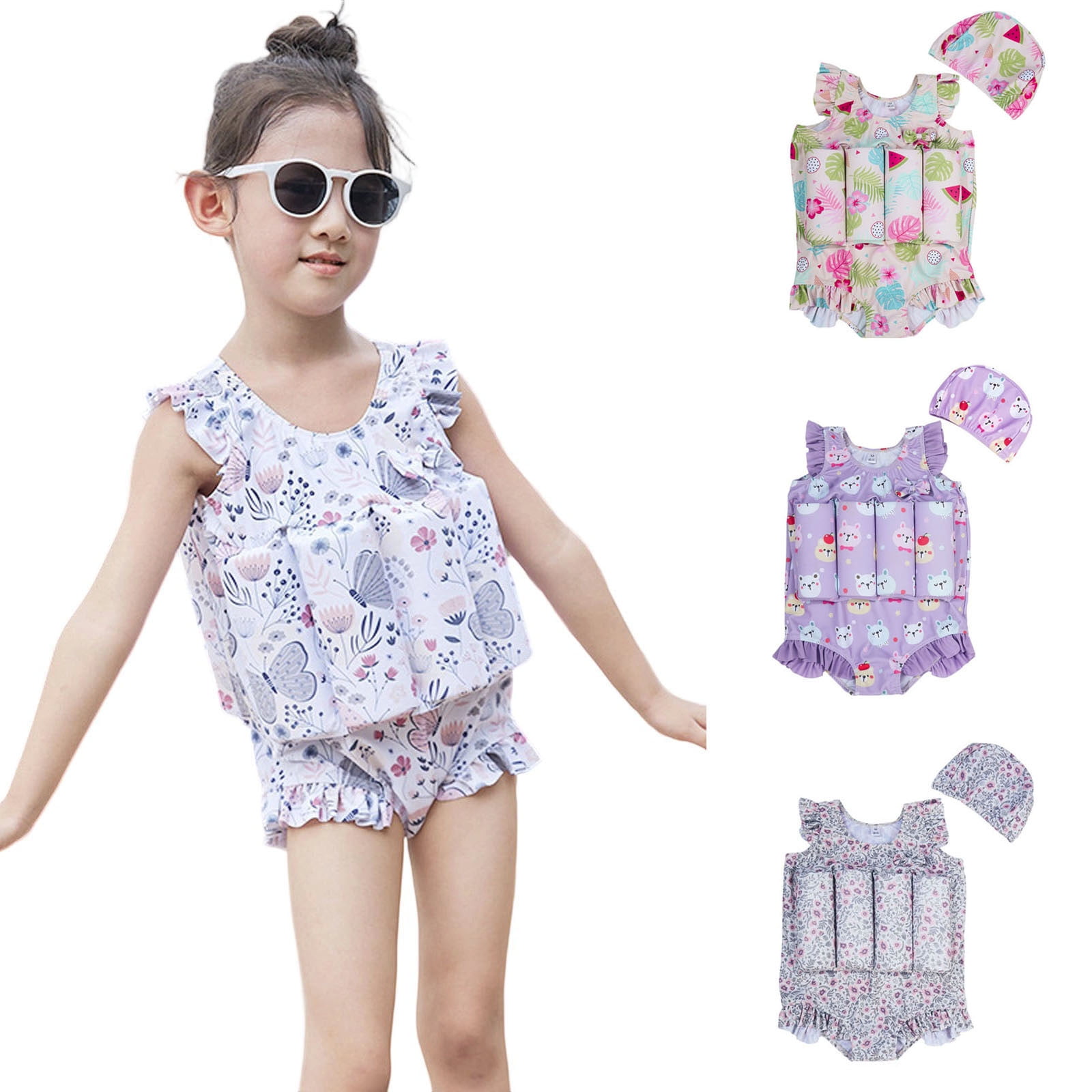 Chenglor Swim Vest for Kids Boys Grls Toddler Bathing Suit Boy Toddler ...