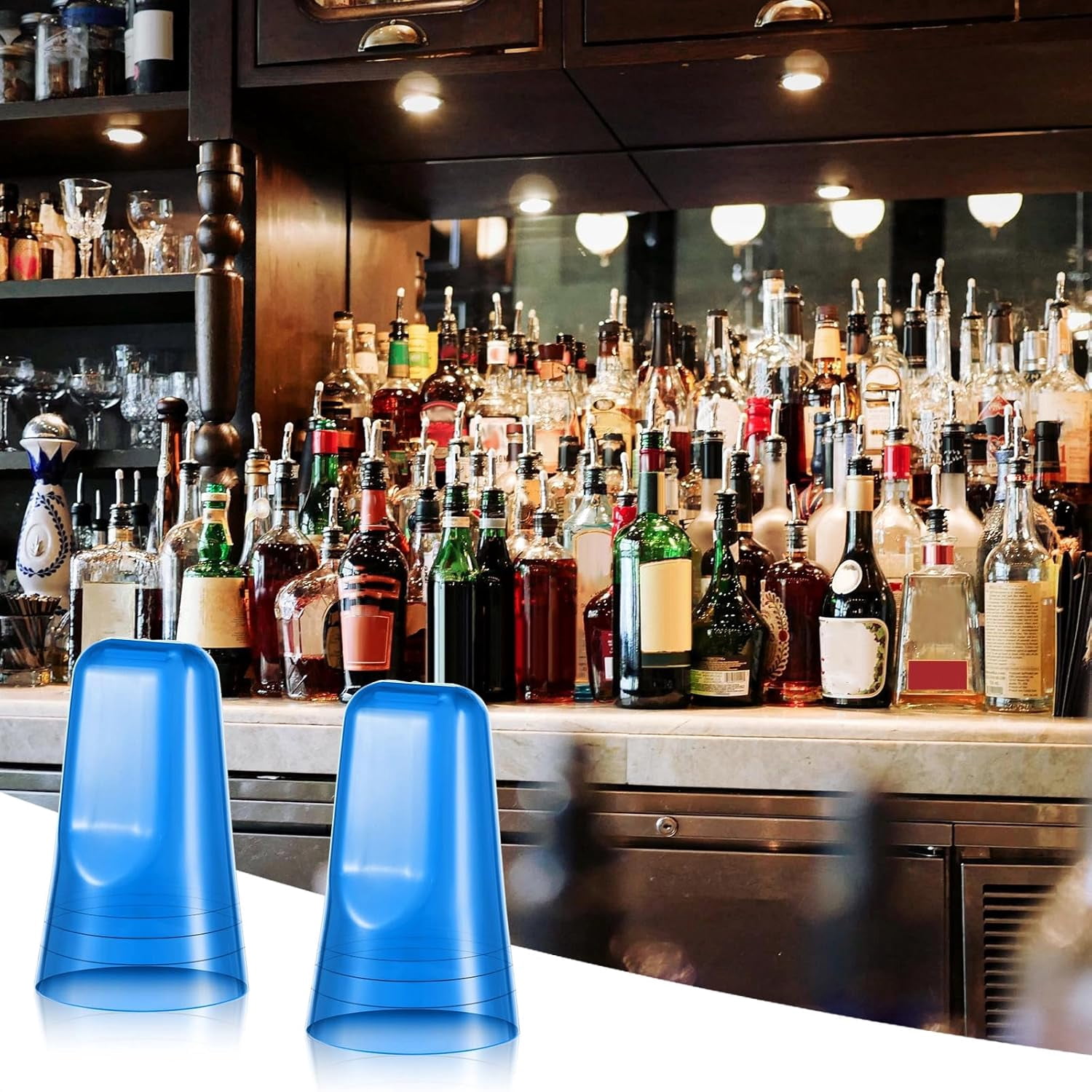 Chengu 100 Pieces Liquor Bottle Covers Pour Spout Covers Bar Toppers ...