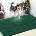 Chenille Absorbent Outdoor Doormat 36" x 24", Washable Muddy Door Mats ...